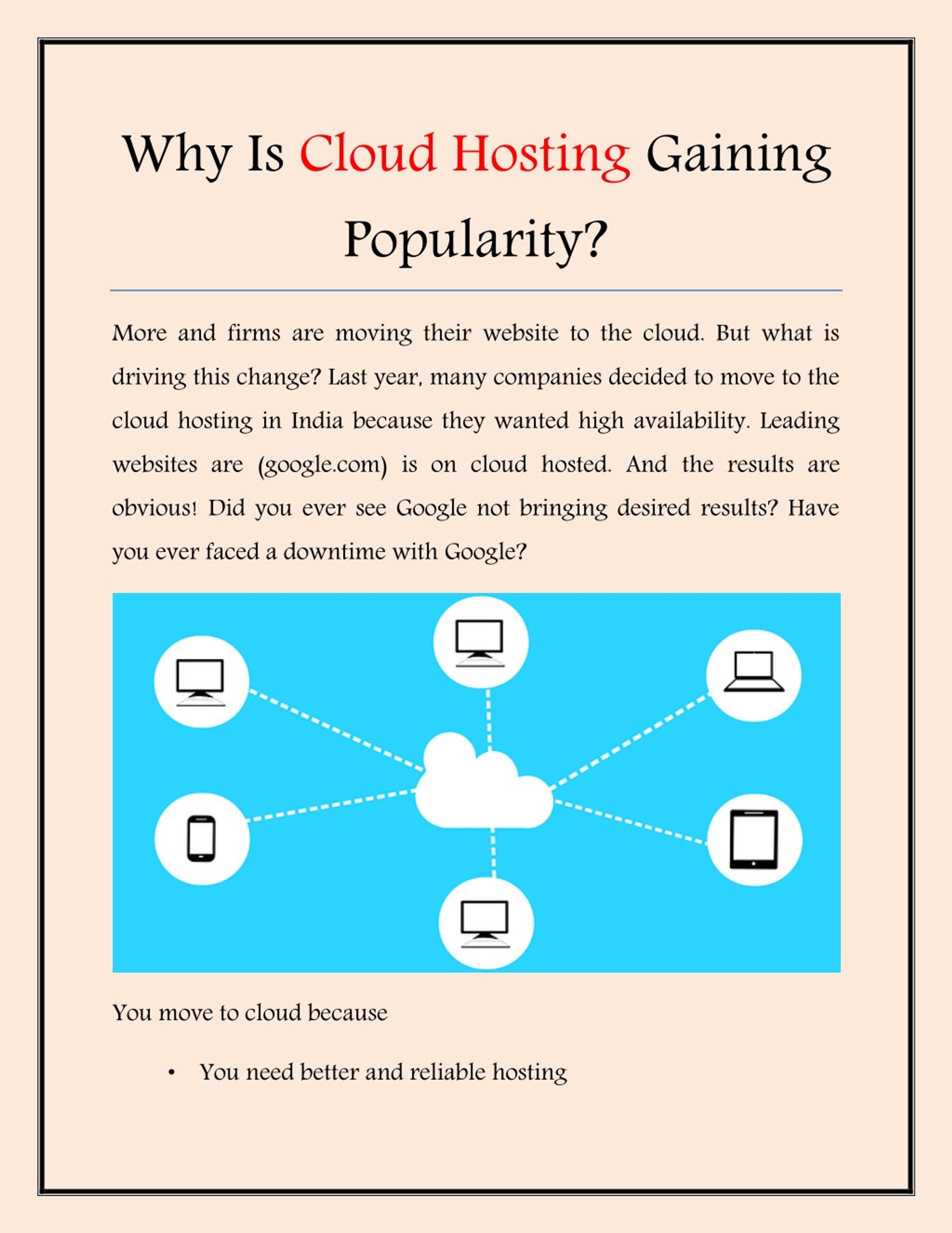 PPT - Why Is Cloud Hosting Gaining Popularity? PowerPoint Presentation ...