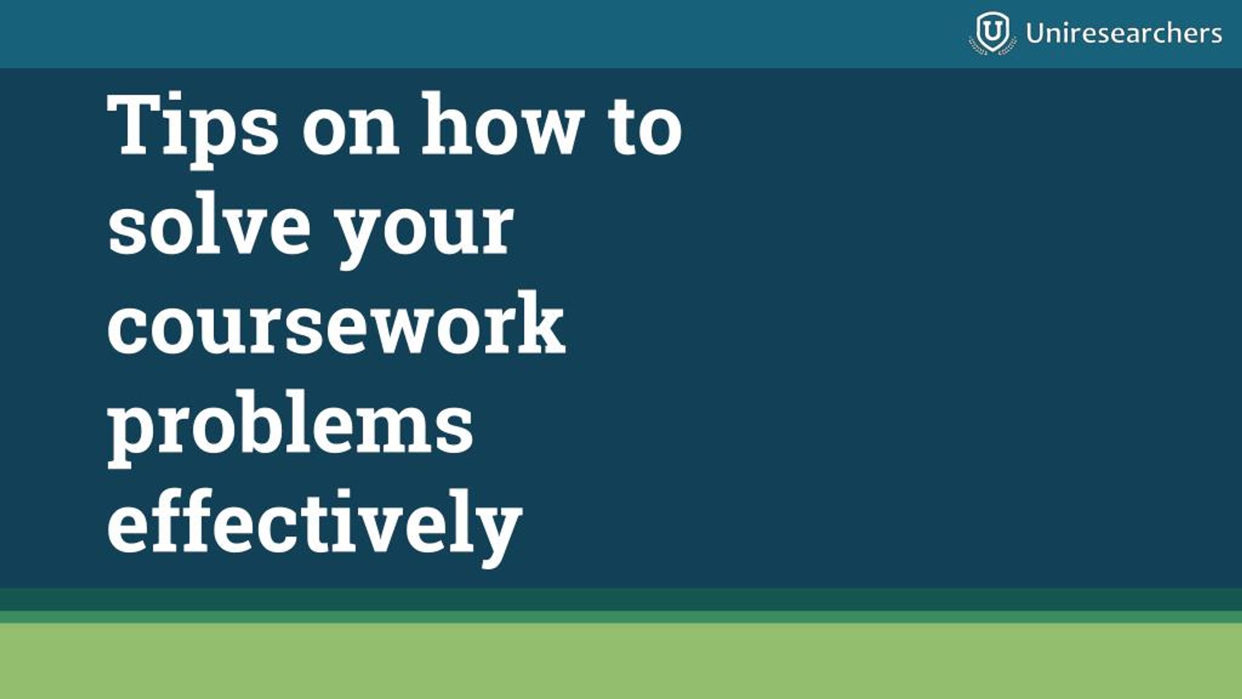 PPT - Tips on how to solve your coursework problems effectively ...