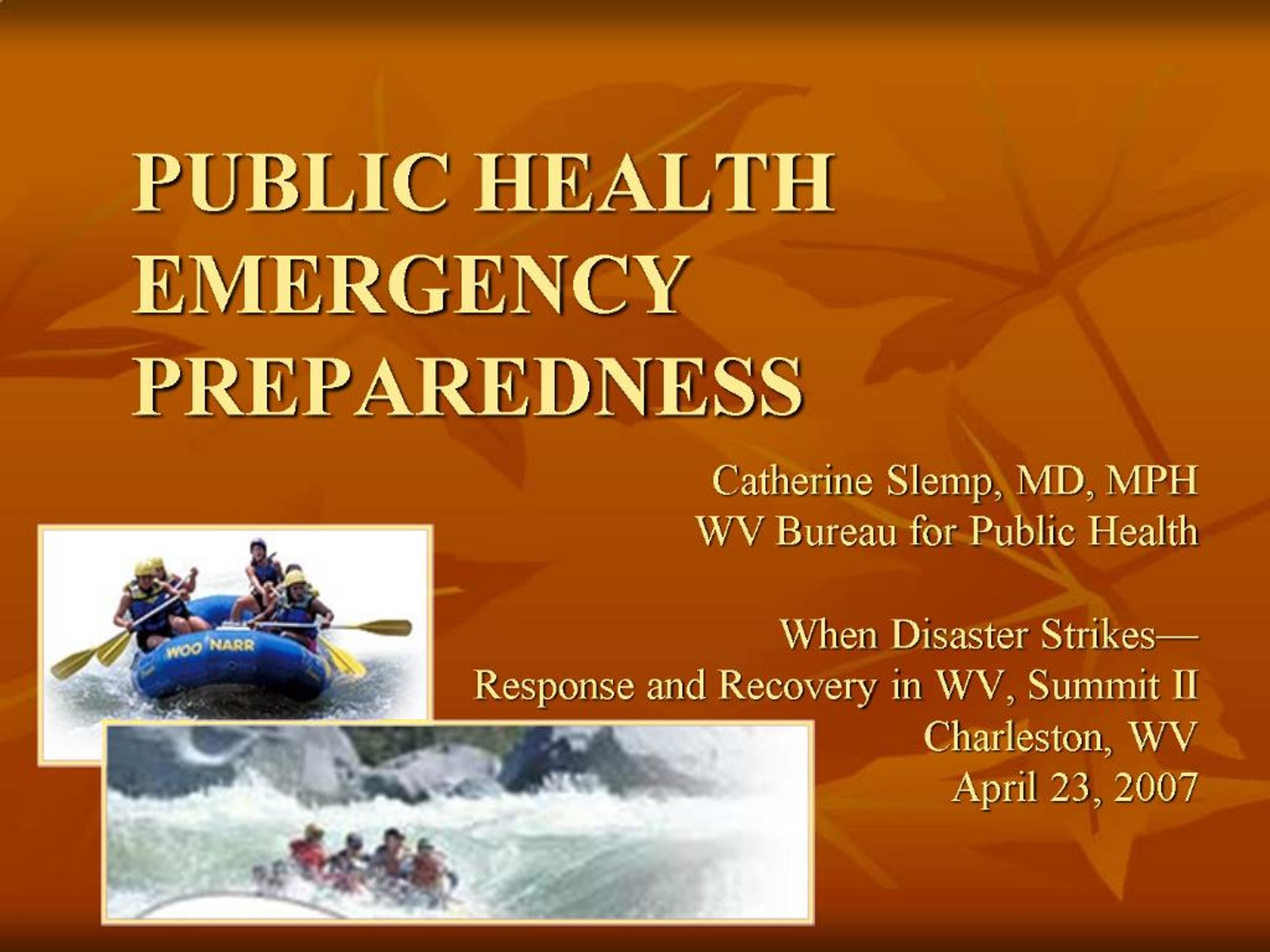 PPT - PUBLIC HEALTH EMERGENCY PREPAREDNESS PowerPoint Presentation ...