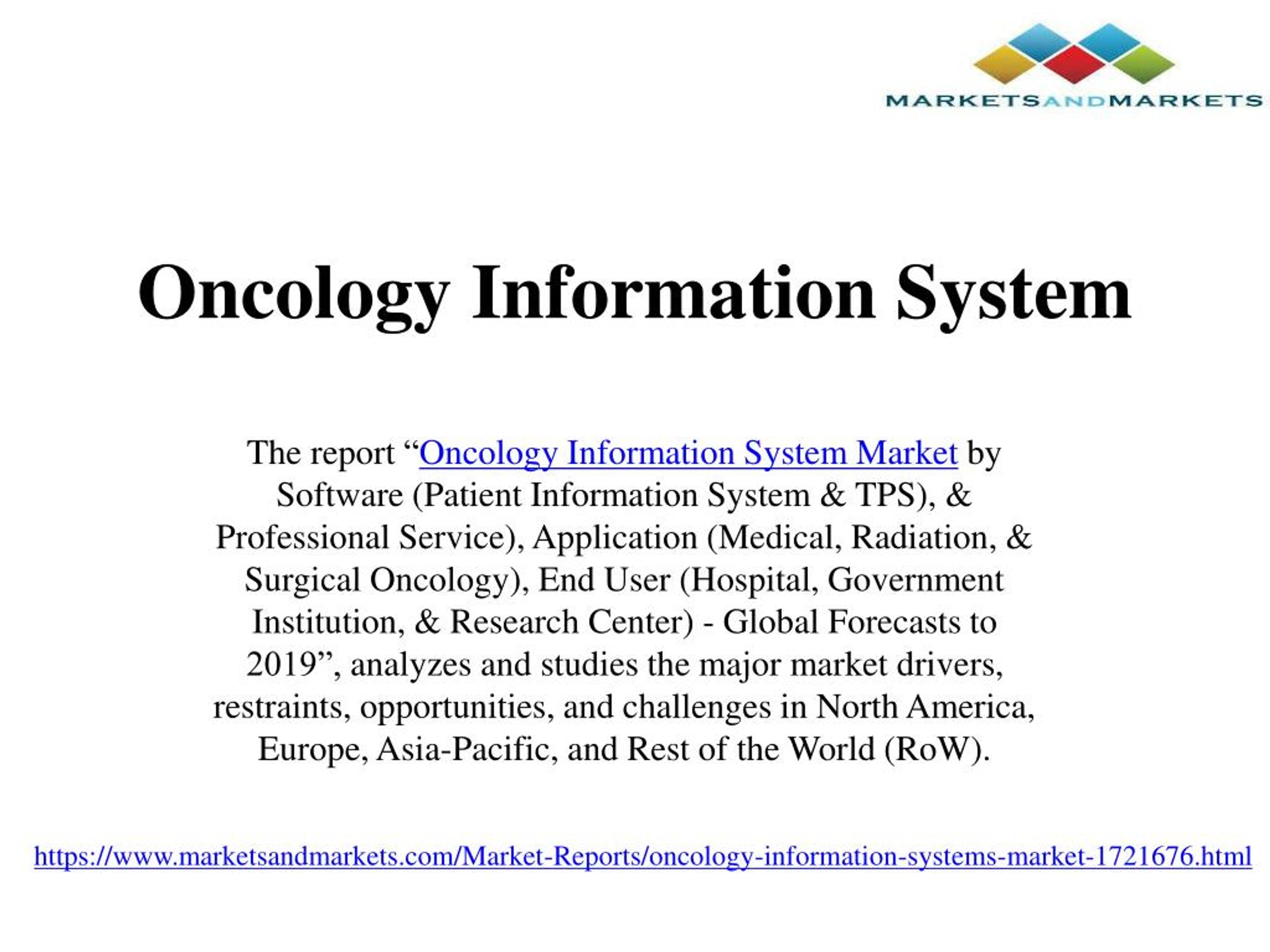 PPT - Oncology Information System PowerPoint Presentation, free ...