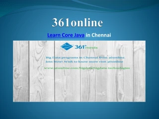 PPT - Core java PowerPoint Presentation, free download - ID:9210309