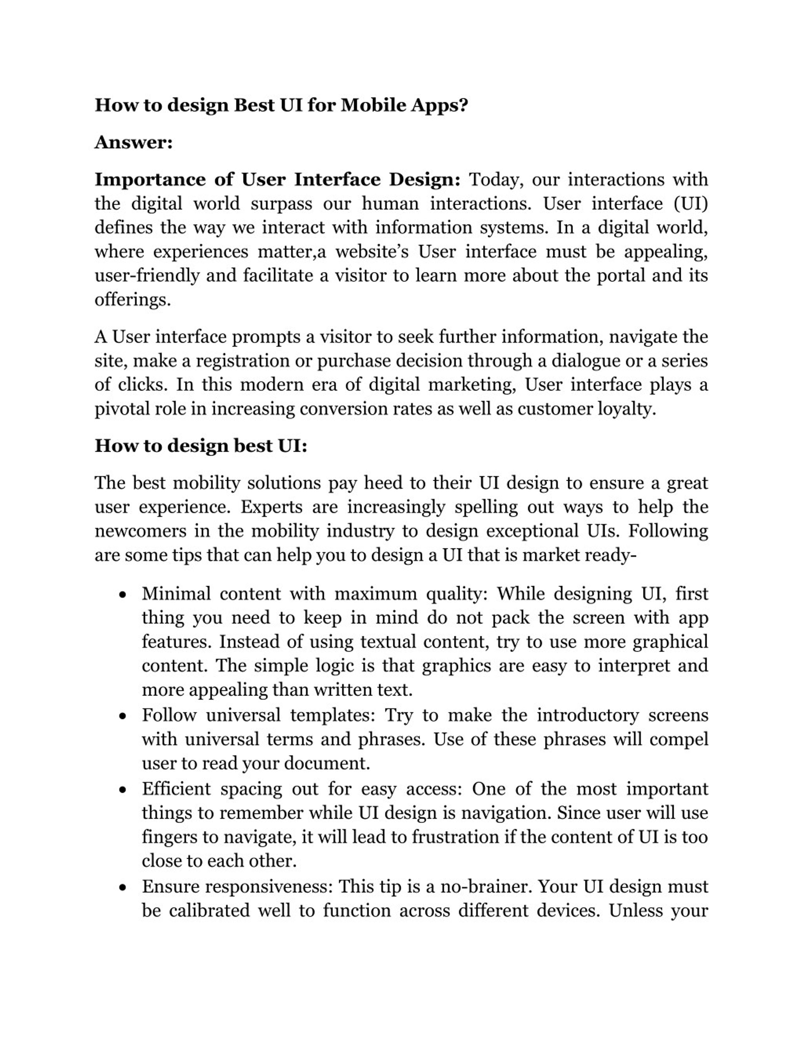 PPT - How to design Best UI for Mobile Apps? PowerPoint Presentation ...