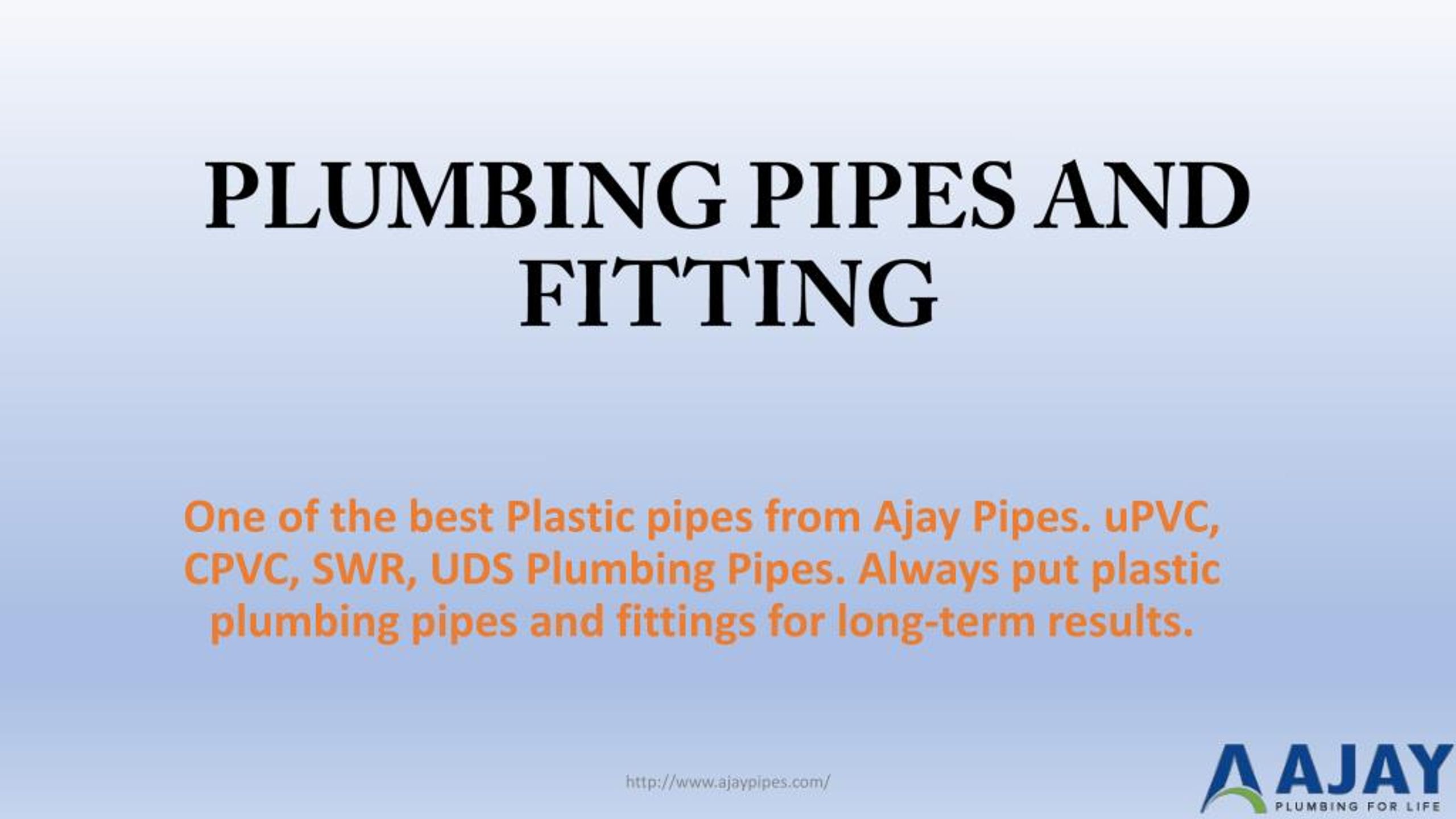 PPT - Plumbing Pipes and Fitting PowerPoint Presentation, free download ...