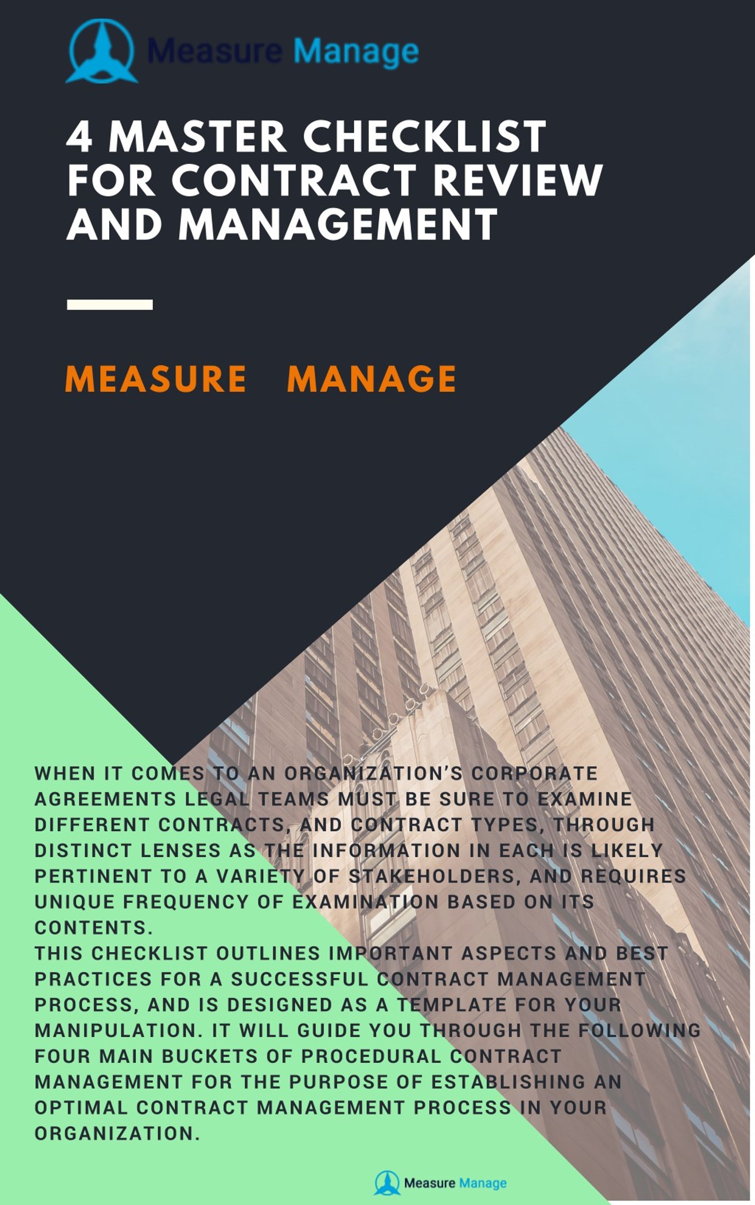 PPT - 4 Master Checklist for Contract Review and Management. PowerPoint ...