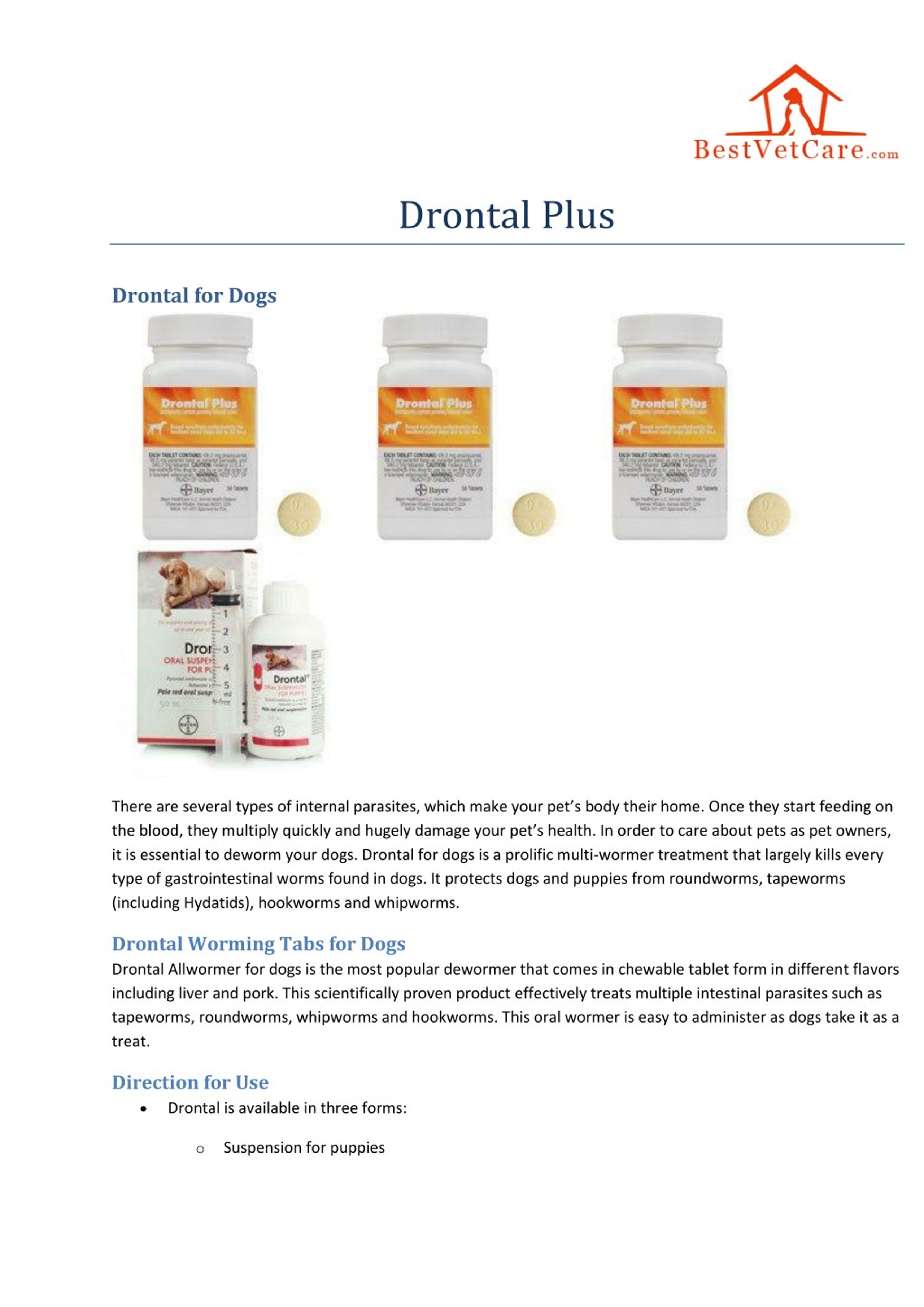 PPT - Drontal Plus PowerPoint Presentation, free download - ID:7899185