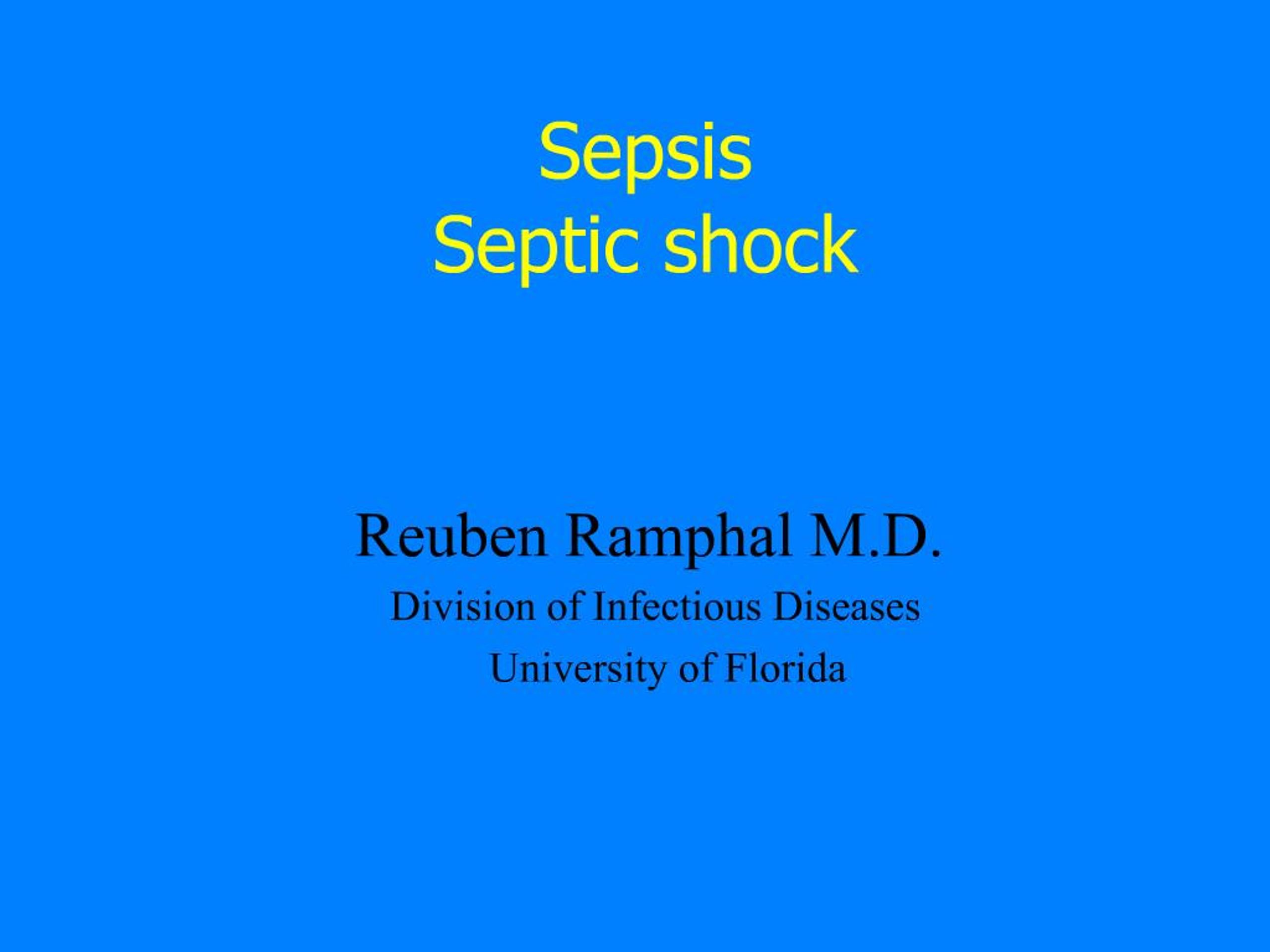 PPT - Sepsis Septic shock PowerPoint Presentation, free download - ID ...