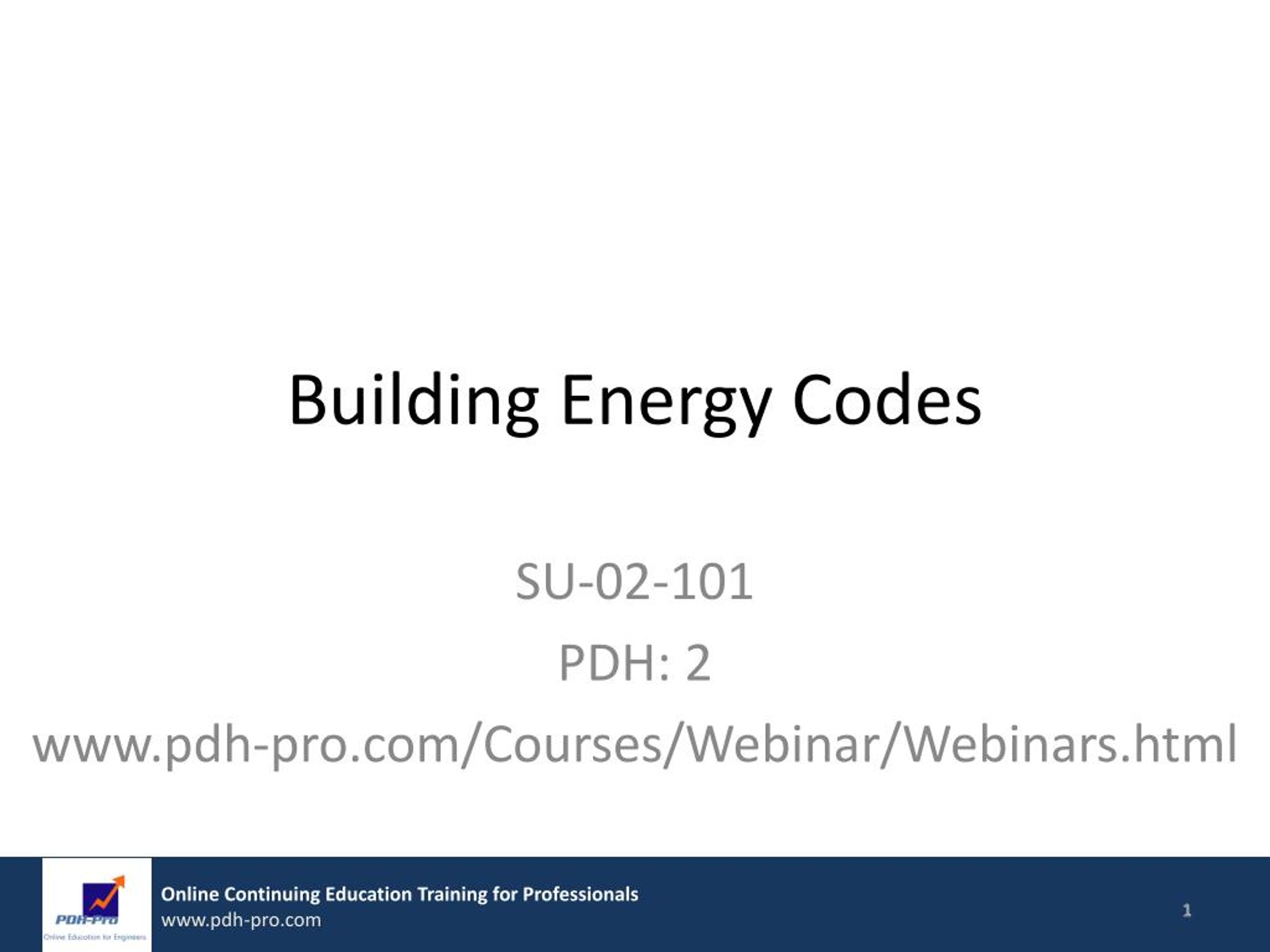 PPT - Building Energy Codes PowerPoint Presentation, free download - ID ...
