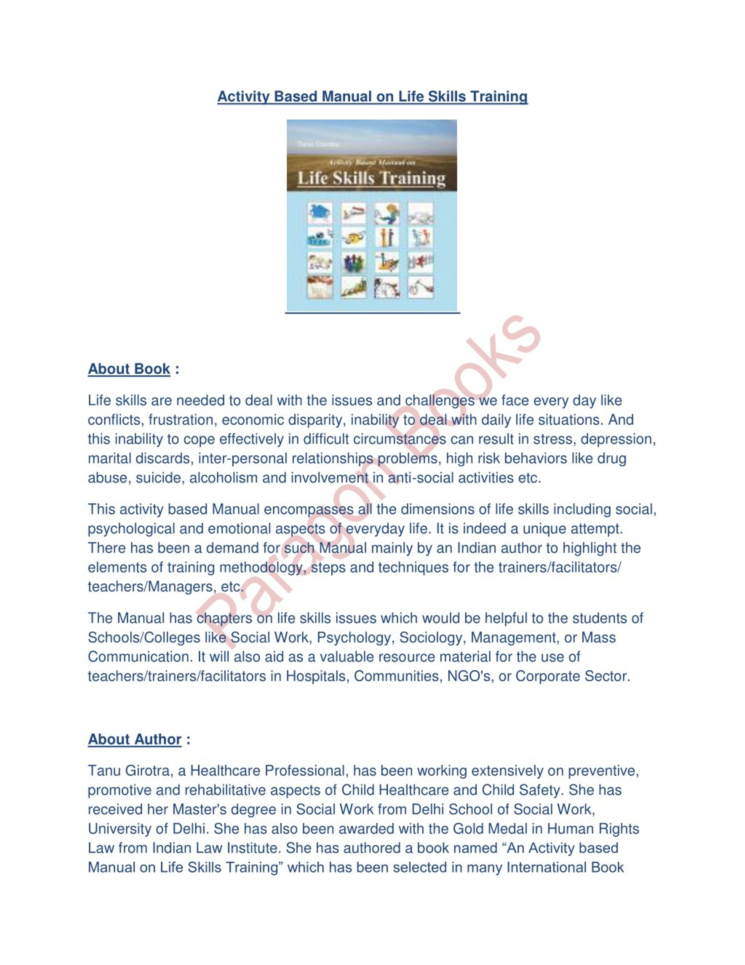 PPT - Activity Based Manual on Life Skills Training PowerPoint ...