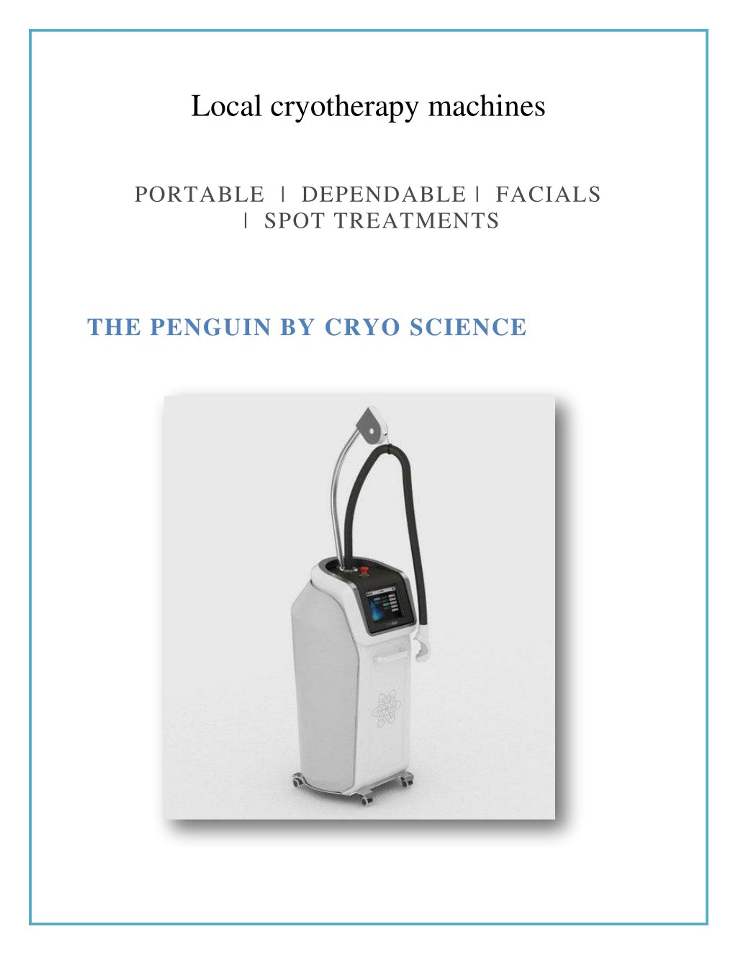 PPT - Local cryotherapy machines - Cryo Generation PowerPoint ...