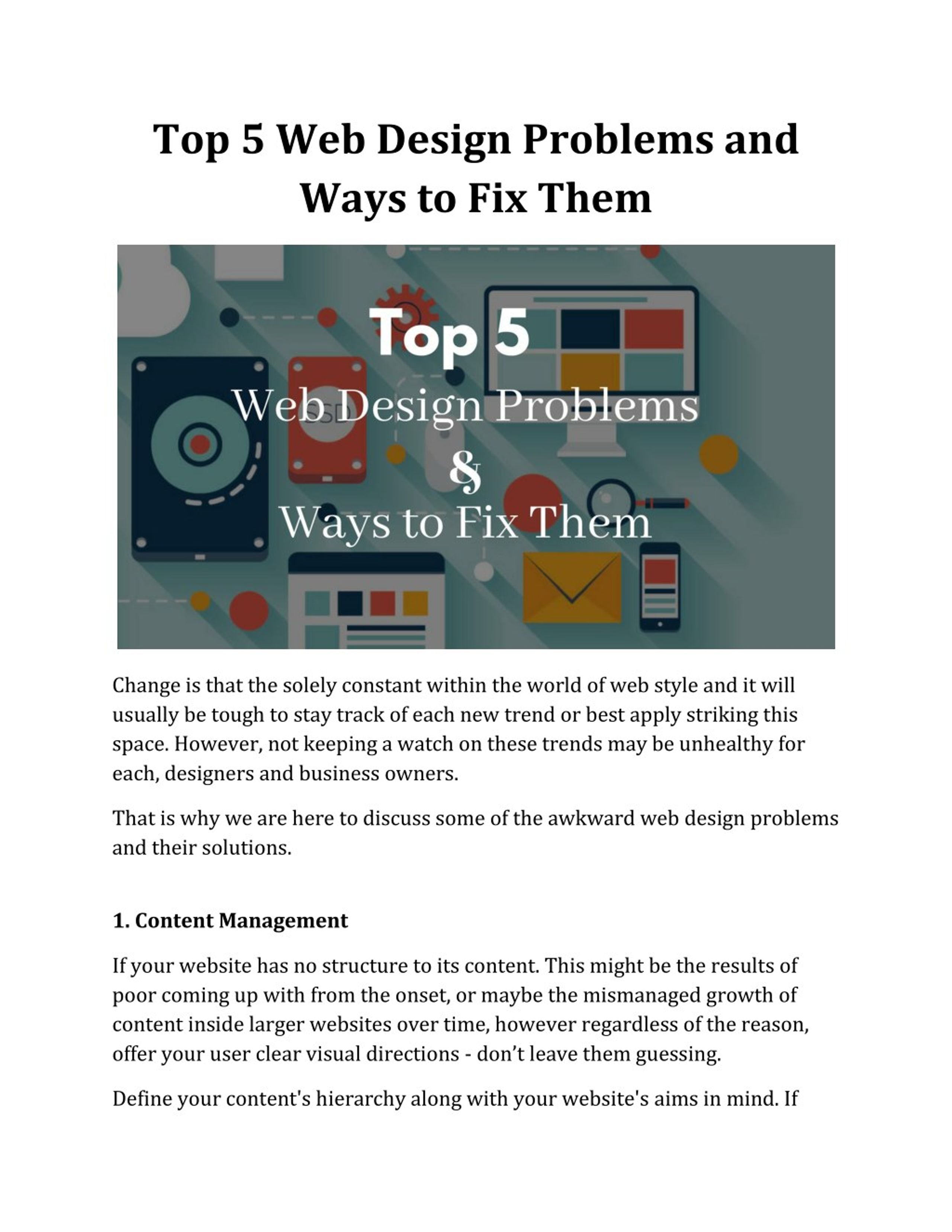 PPT - Top 5 Web Design Problems and Ways to Fix Them PowerPoint ...