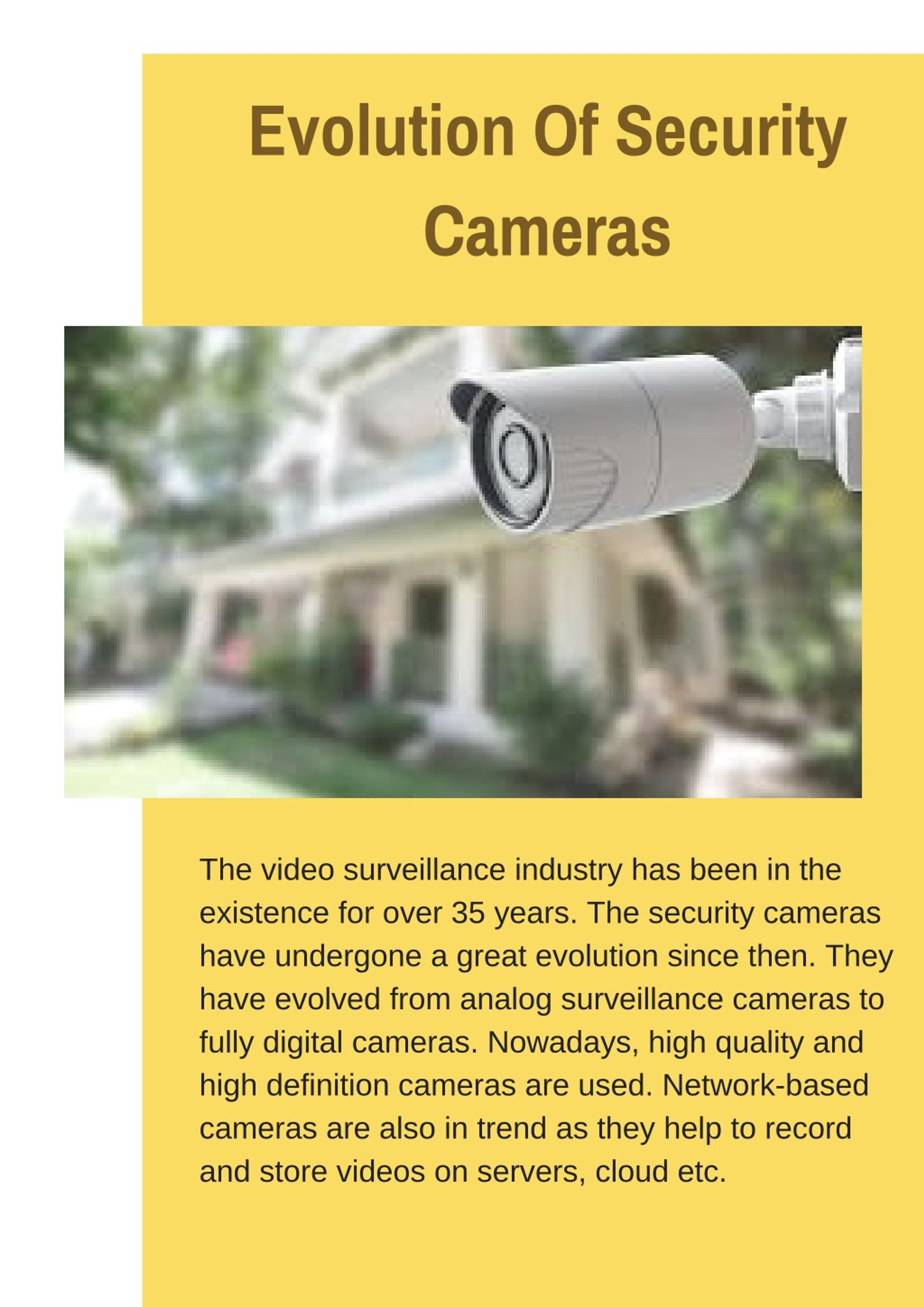 PPT - Evolution Of Security Cameras PowerPoint Presentation, free ...