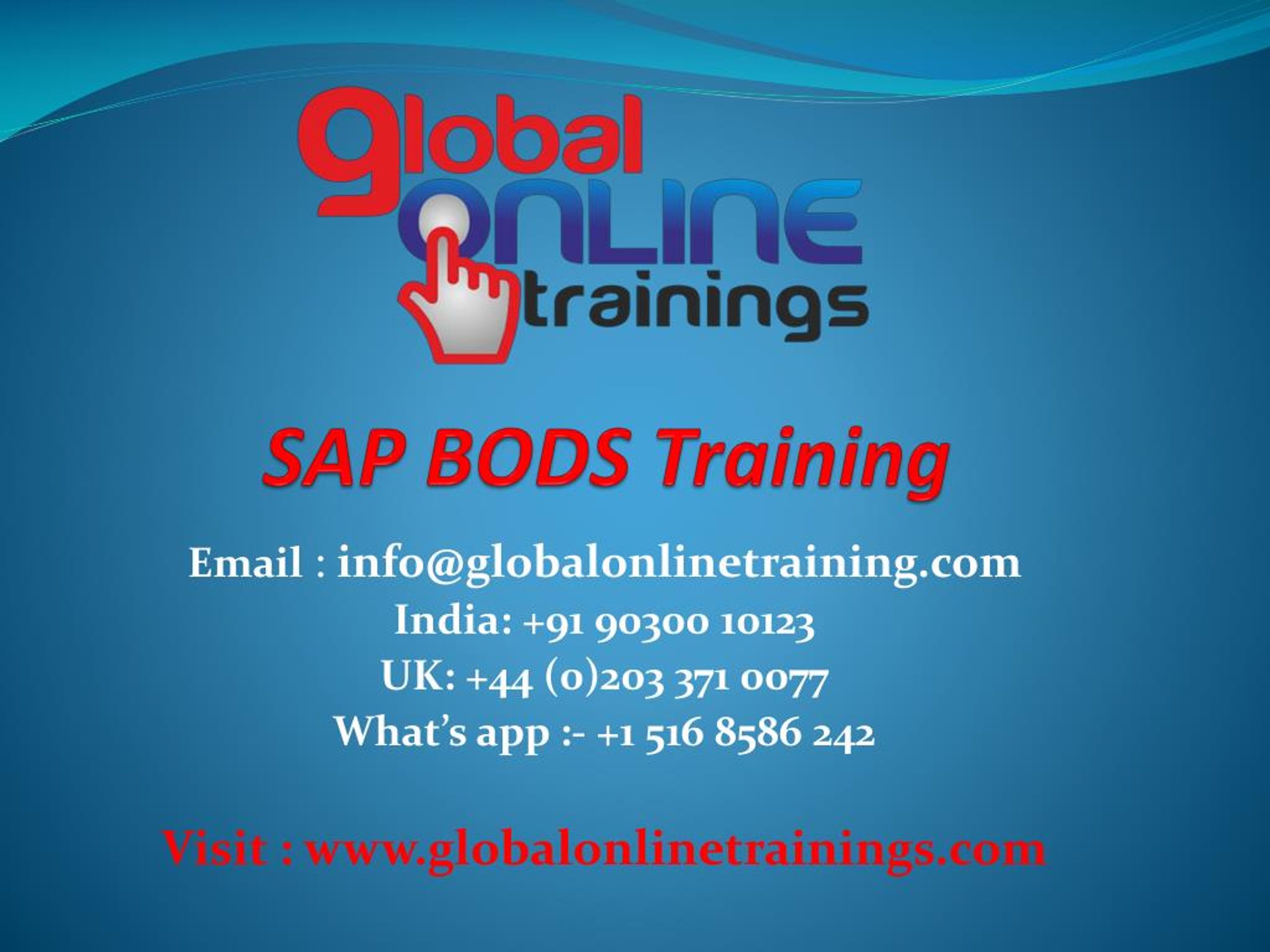 PPT - SAP BODS Training | SAP BODS online training course - global ...