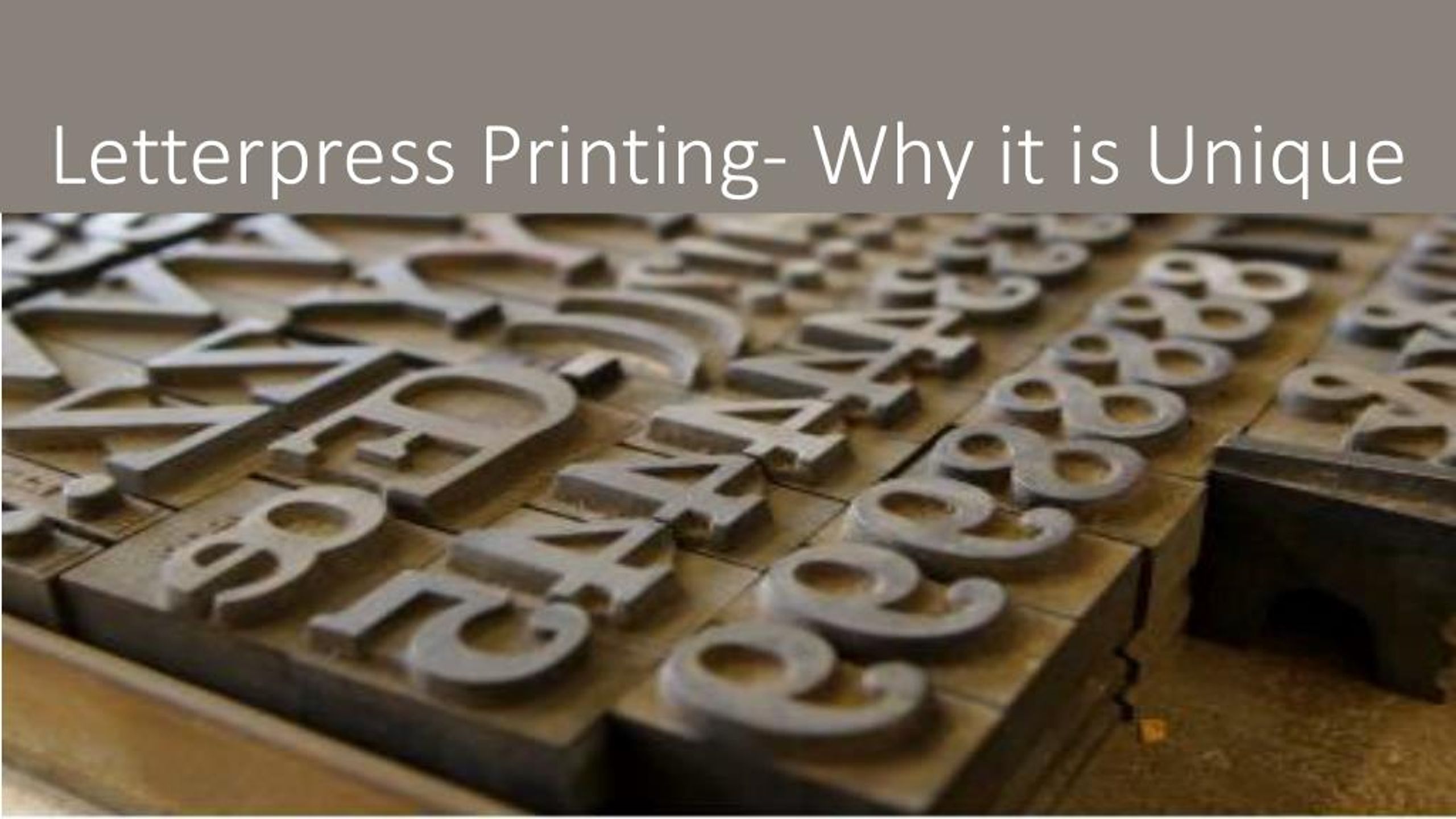 PPT - Letterpress Printing - Why It is Unique? PowerPoint Presentation ...
