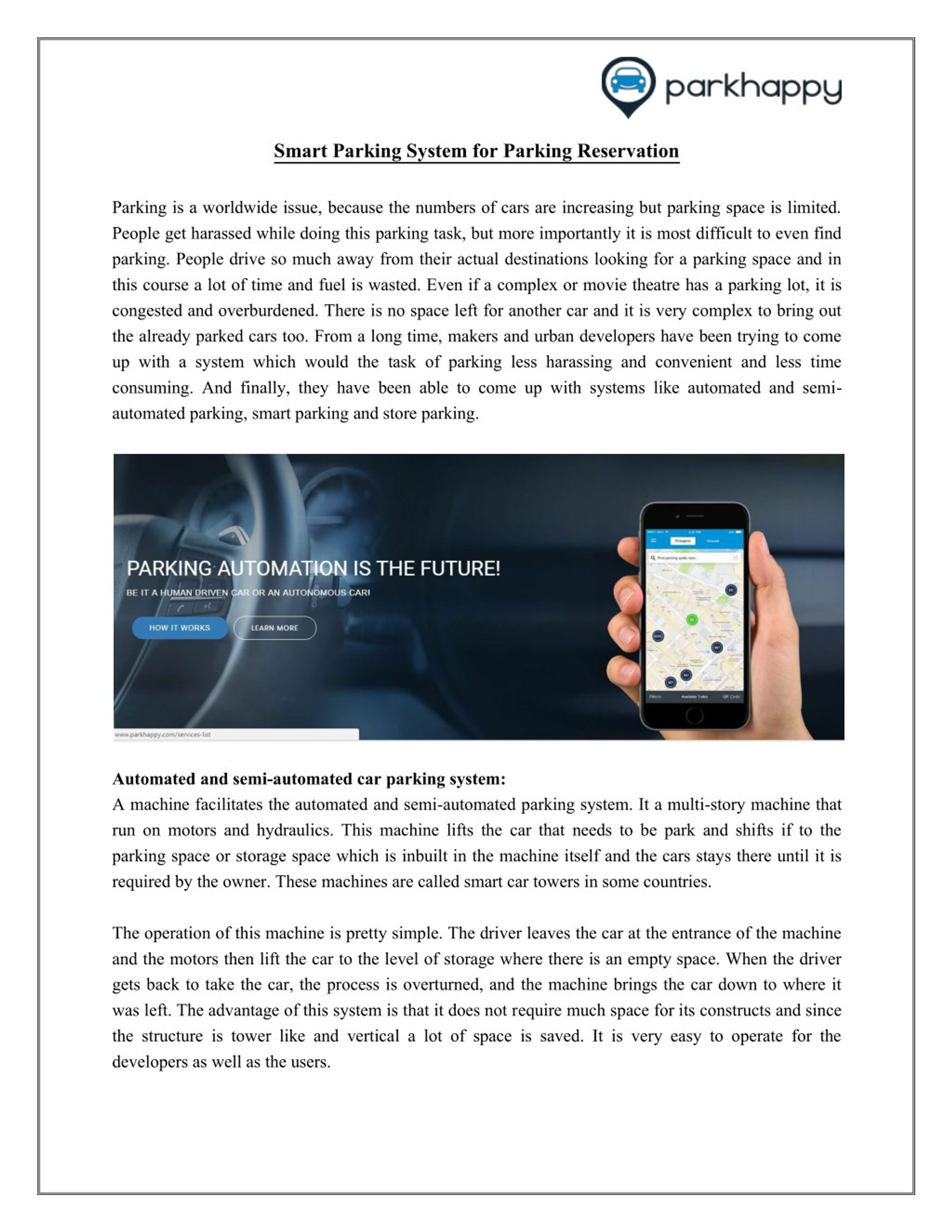 PPT - Smart Parking System for Parking Reservation PowerPoint ...