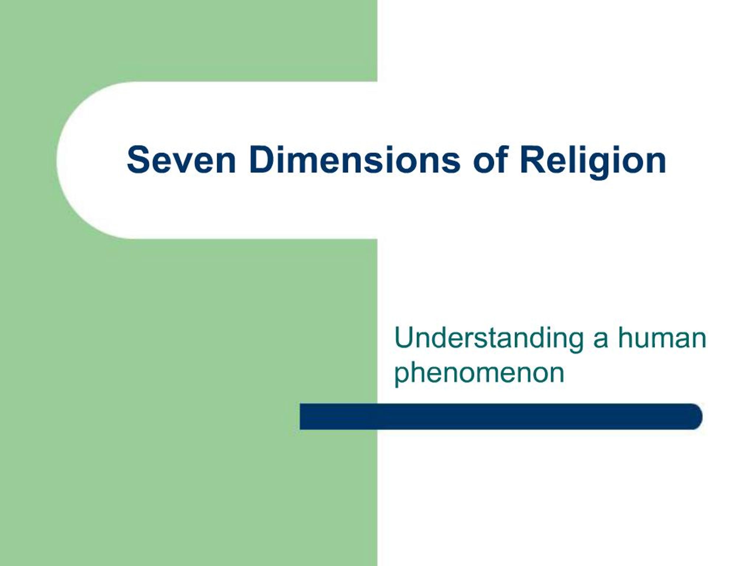 PPT - Seven Dimensions of Religion PowerPoint Presentation, free ...