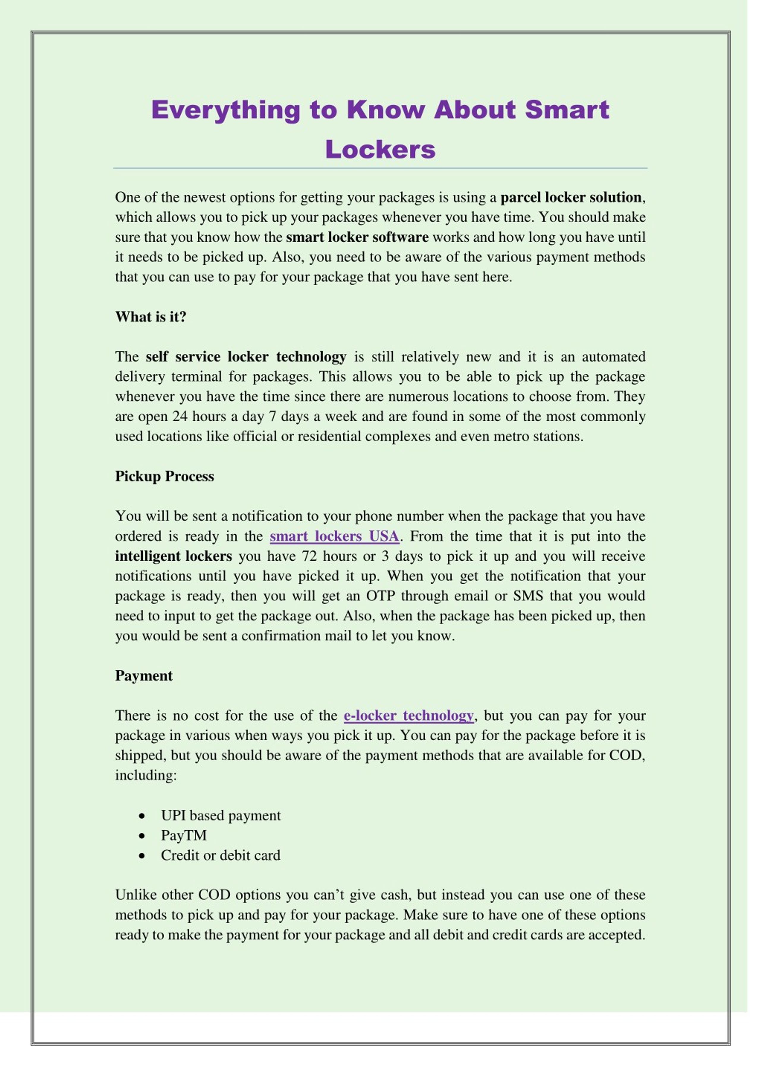 PPT - Everything to Know About Smart Lockers PowerPoint Presentation ...
