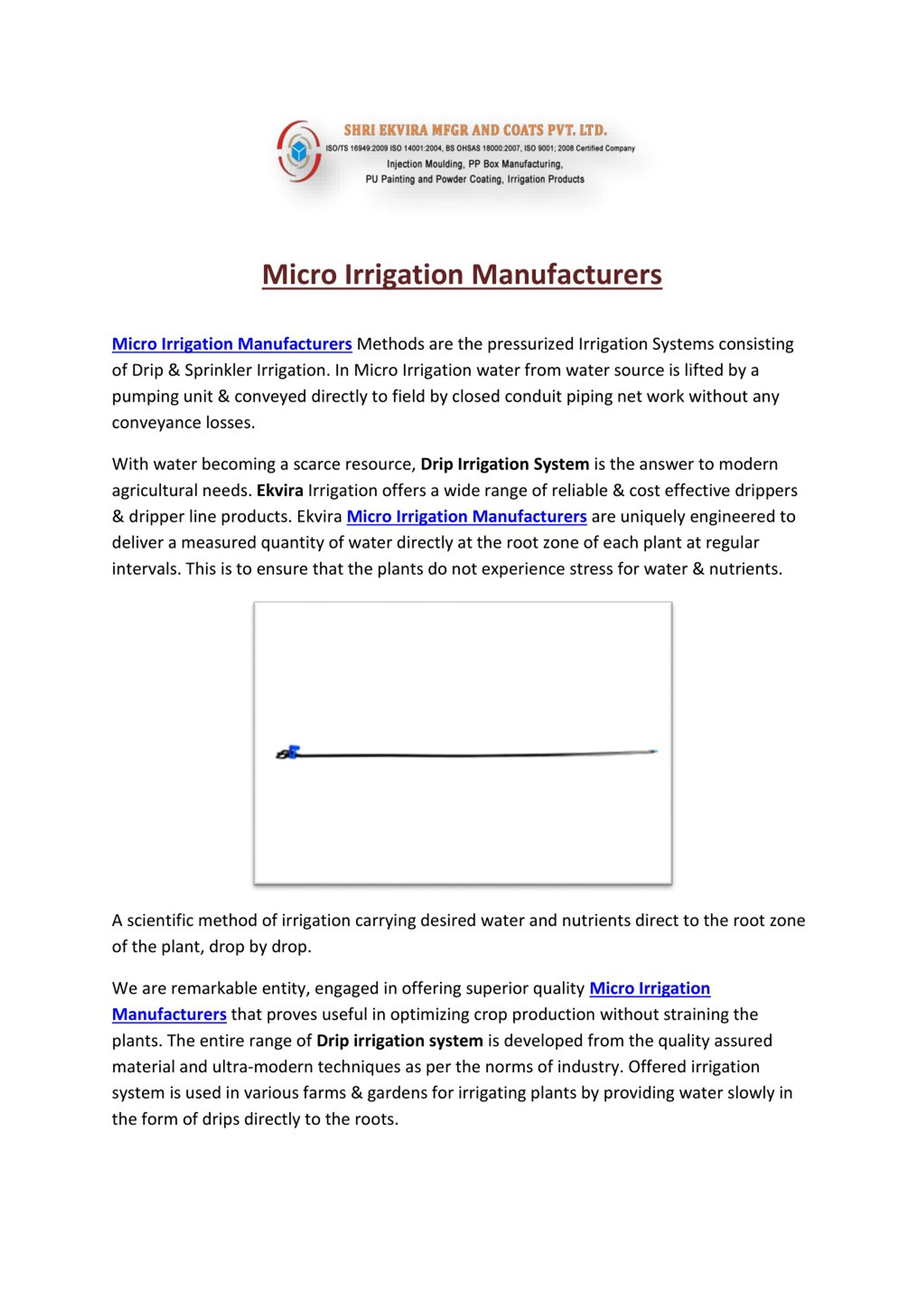 PPT - Micro Irrigation Manufacturers PowerPoint Presentation, free ...