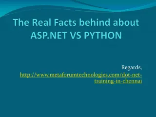 PPT - Lesser Know Facts Python Facts about python programming ...