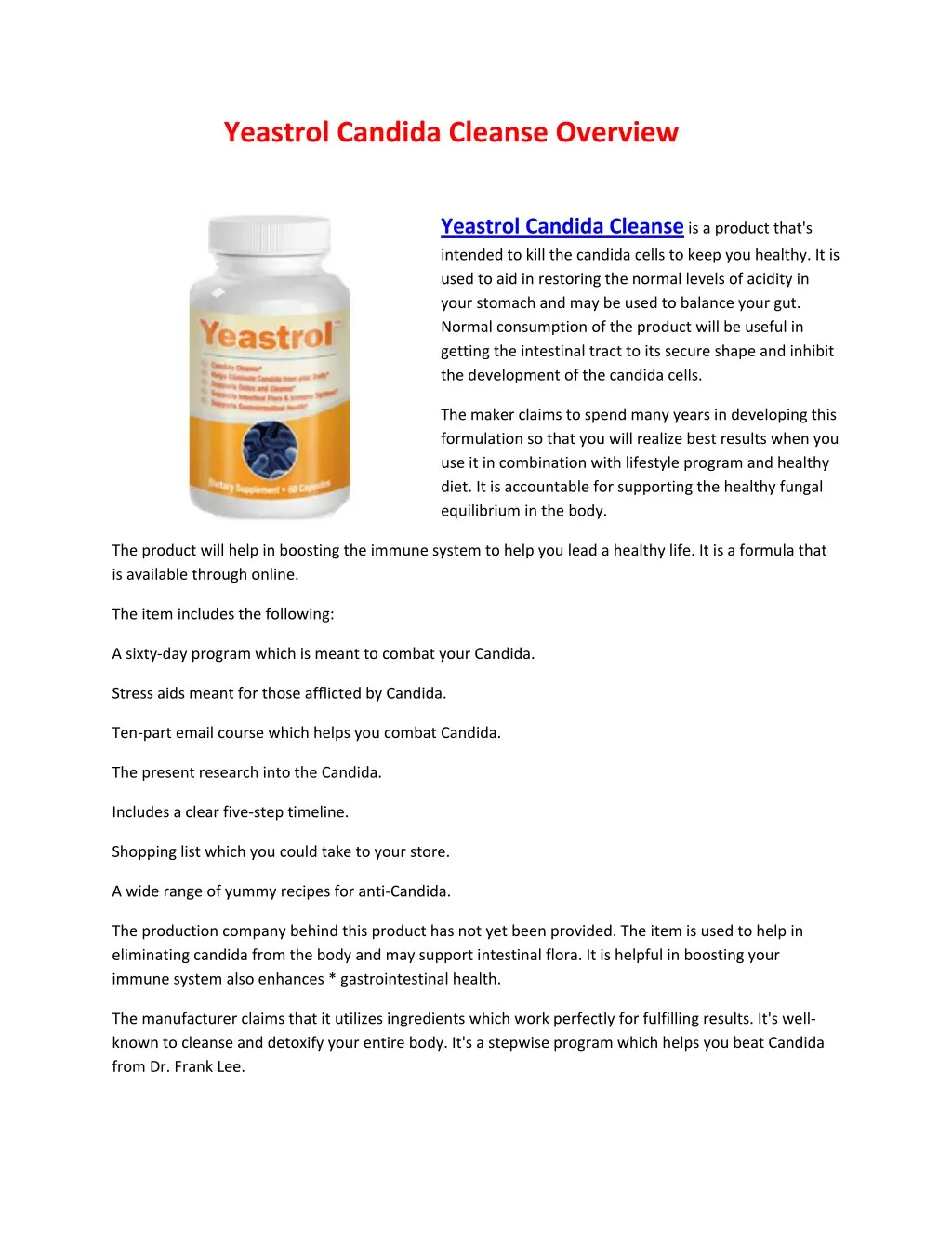 PPT - The 2-Minute Rule for yeastrol candida cleanse PowerPoint ...