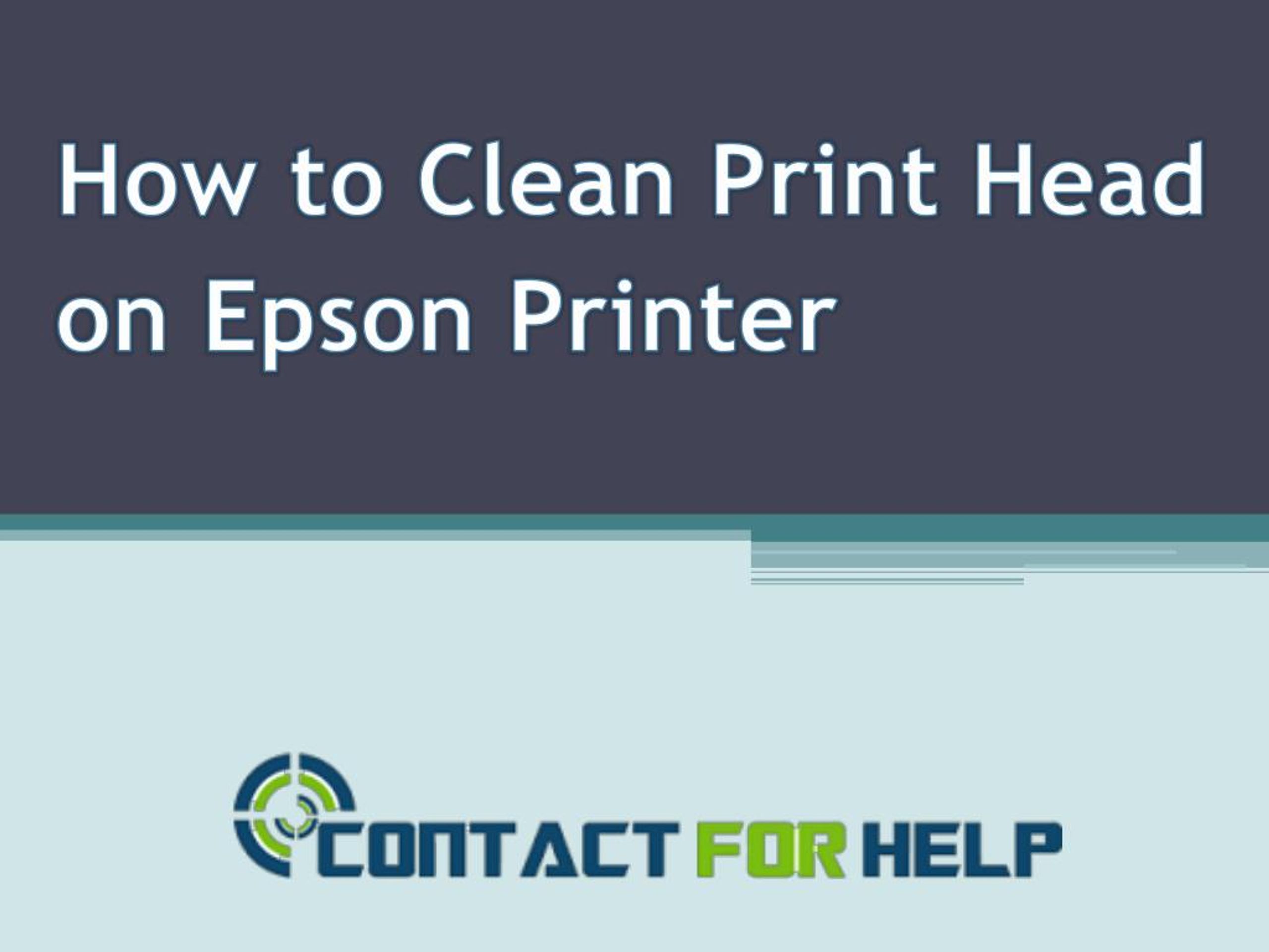 PPT - Print Head Cleaning Solution for Epson Printer PowerPoint ...