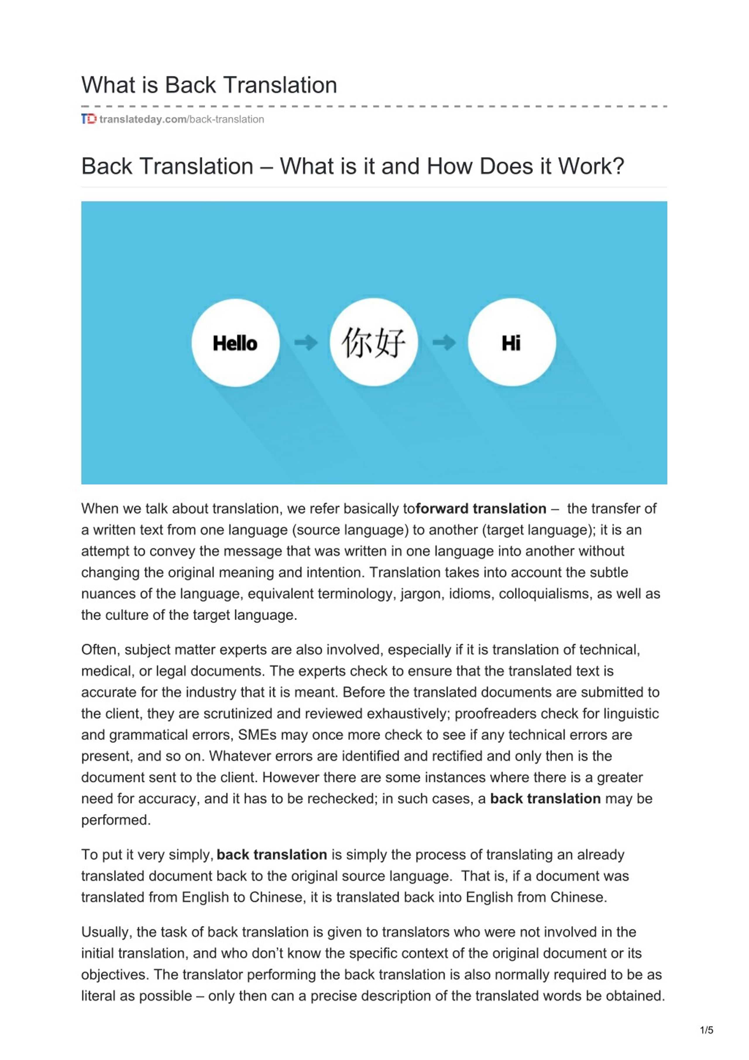 PPT - Back Translation â€“ What is it and How Does it Work? PowerPoint ...