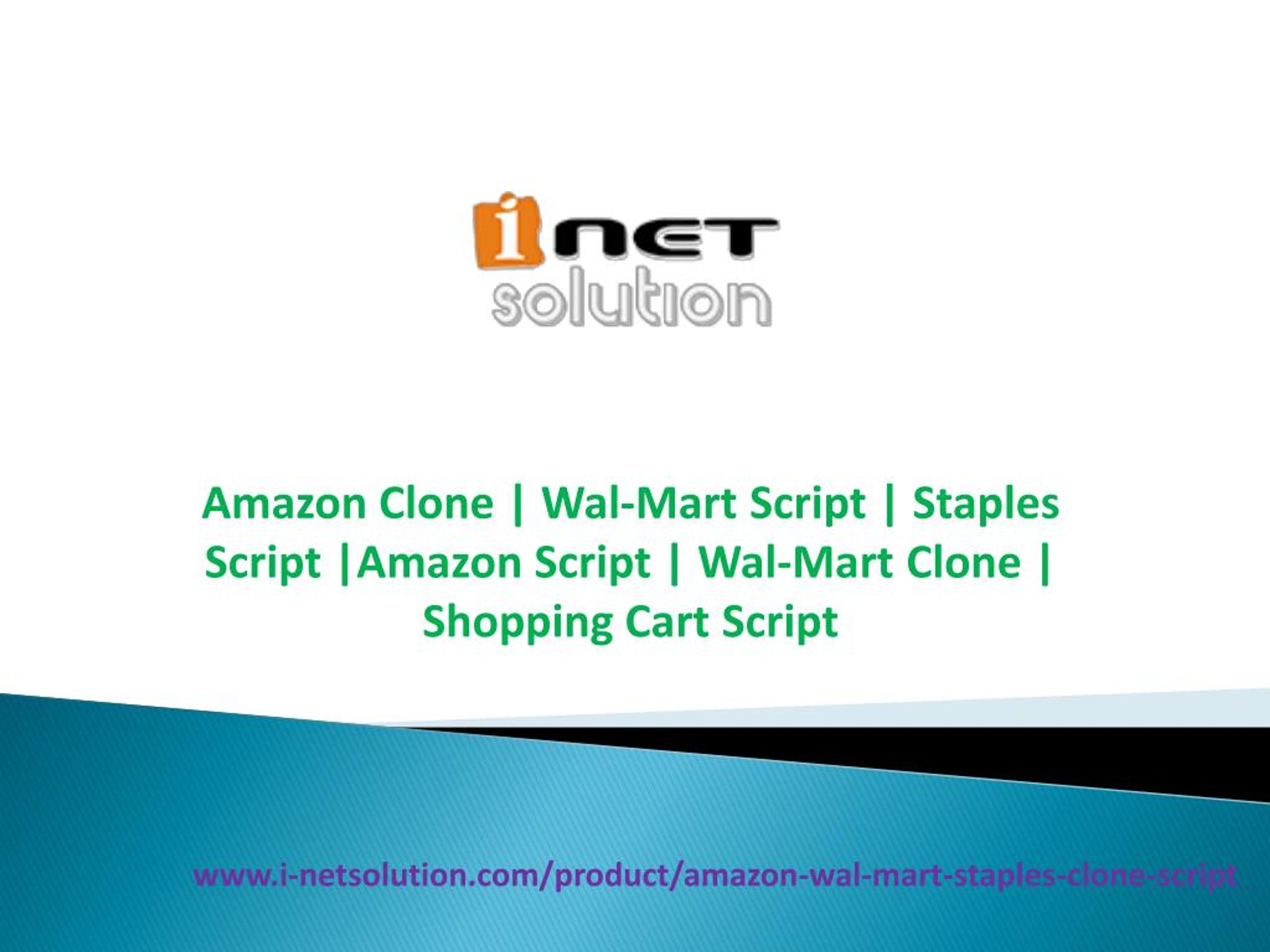 PPT - Amazon Script | Walmart Clone | Shopping Cart Script PowerPoint ...
