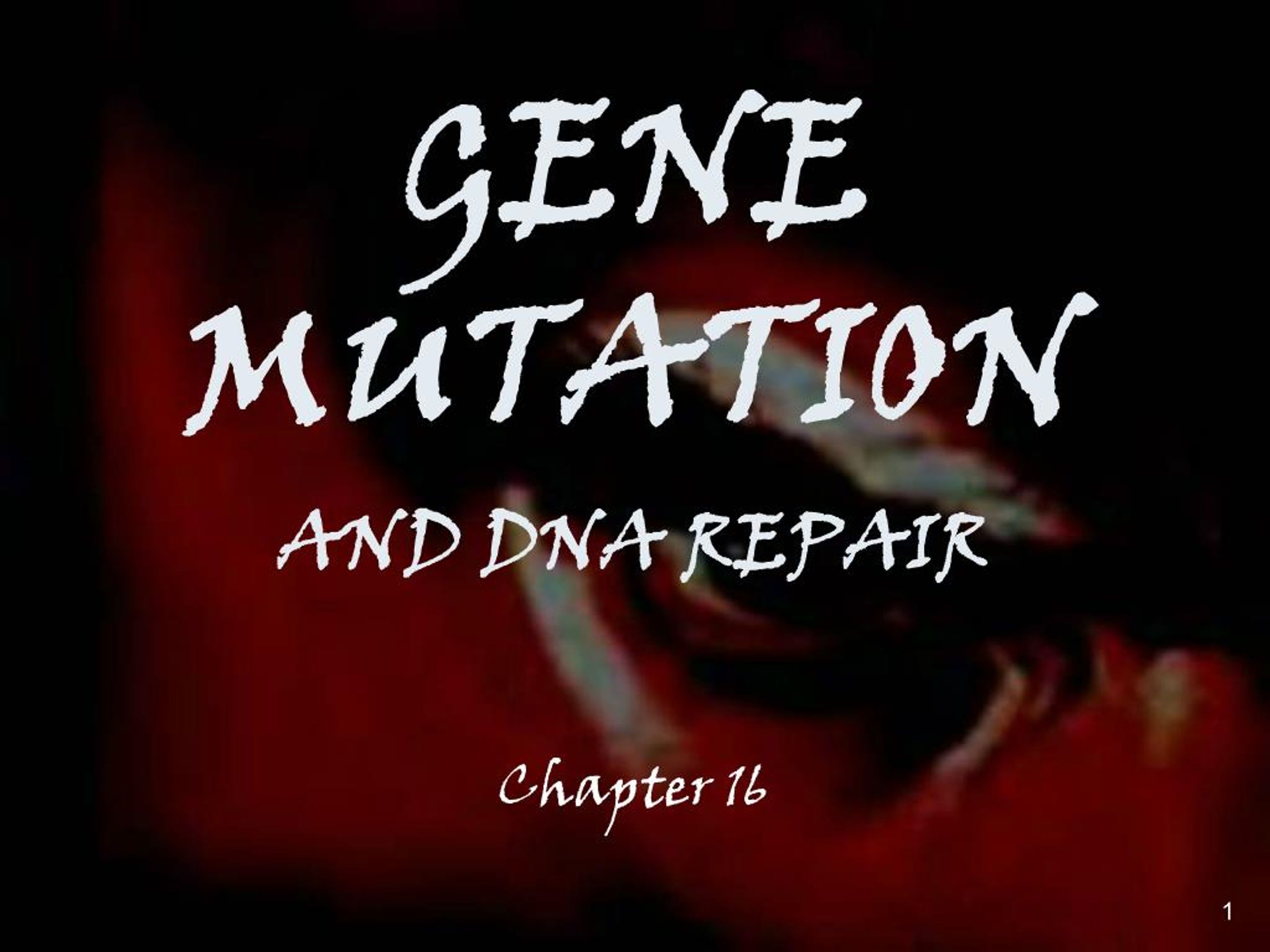 PPT - GENE MUTATION AND DNA REPAIR PowerPoint Presentation, free ...