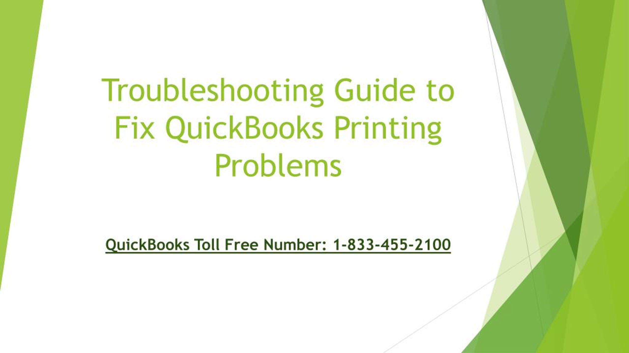 PPT - Troubleshooting Guide to Fix QuickBooks Printing Problems ...