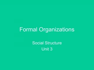 PPT - Social Groups and Formal Organizations PowerPoint Presentation ...