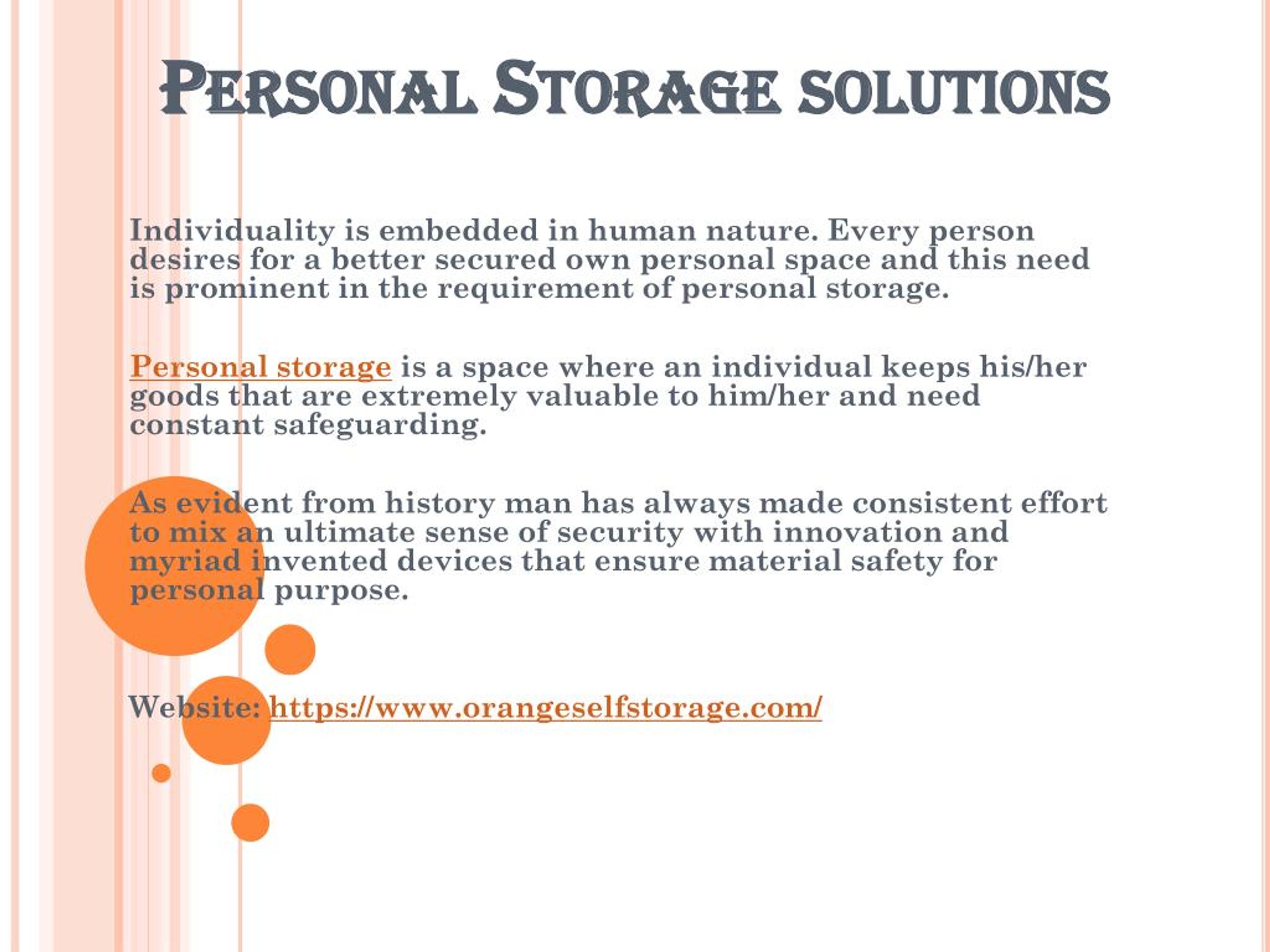 PPT - Personal Storage solutions PowerPoint Presentation, free download ...