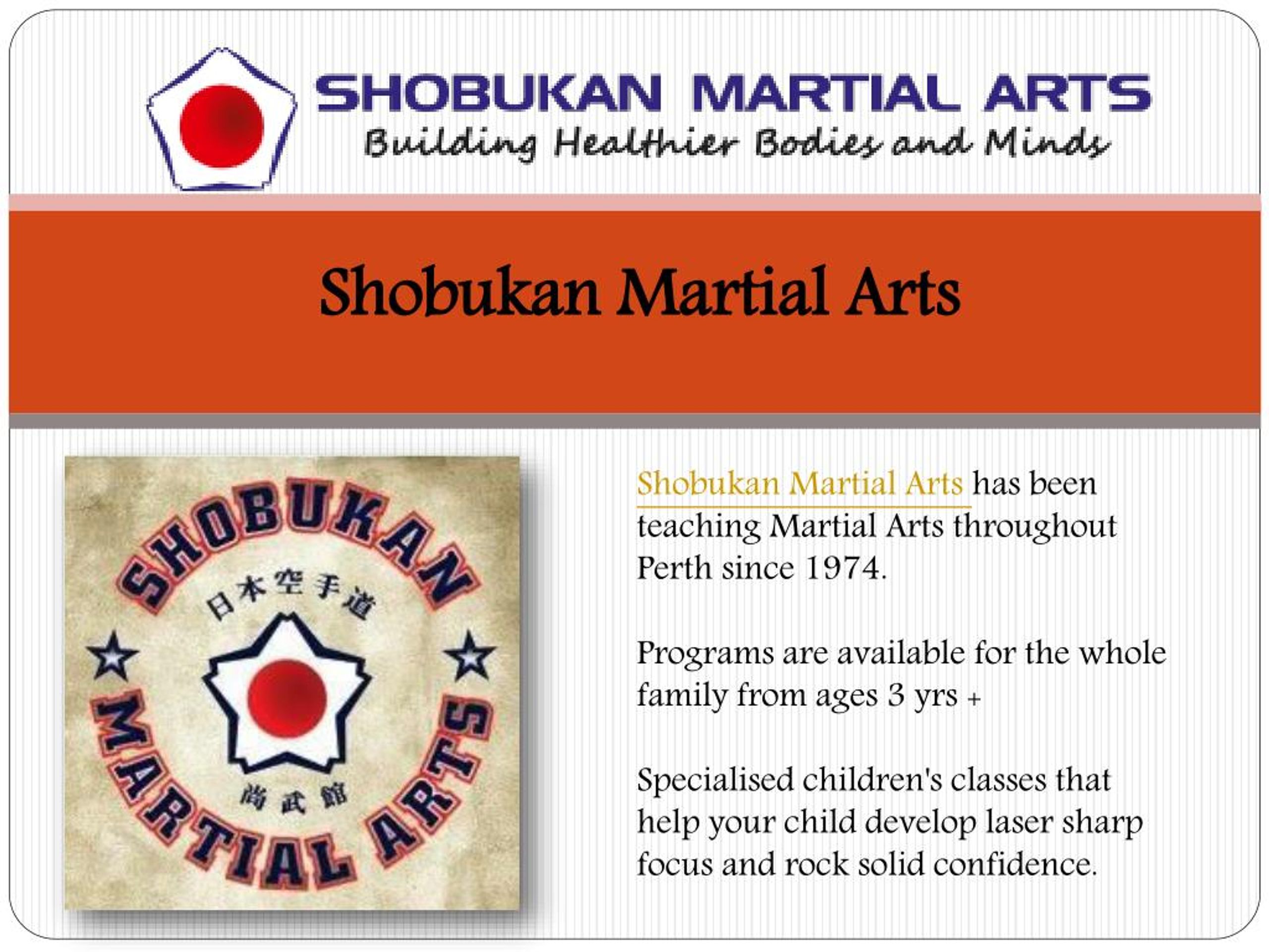 PPT - Shobukan Martial Arts Perth Australia PowerPoint Presentation ...