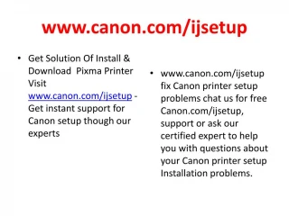 PPT - www.canon.com/ijsetup - Install Canon printer Setup | canon.com ...