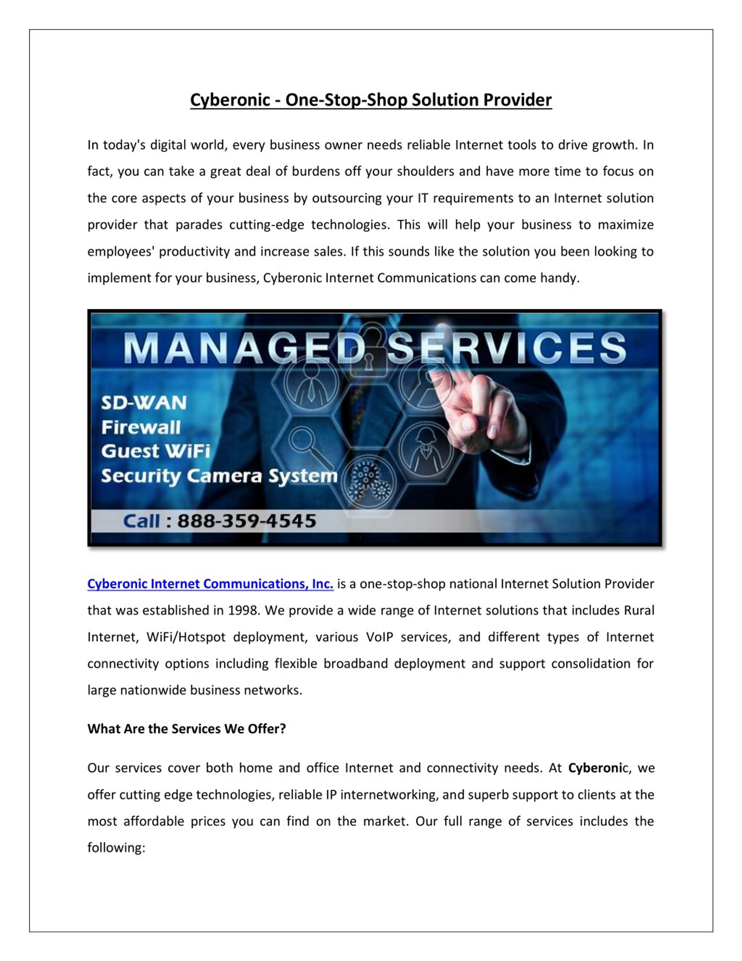 PPT - Cyberonic - One-Stop-Shop Solution Provider PowerPoint ...