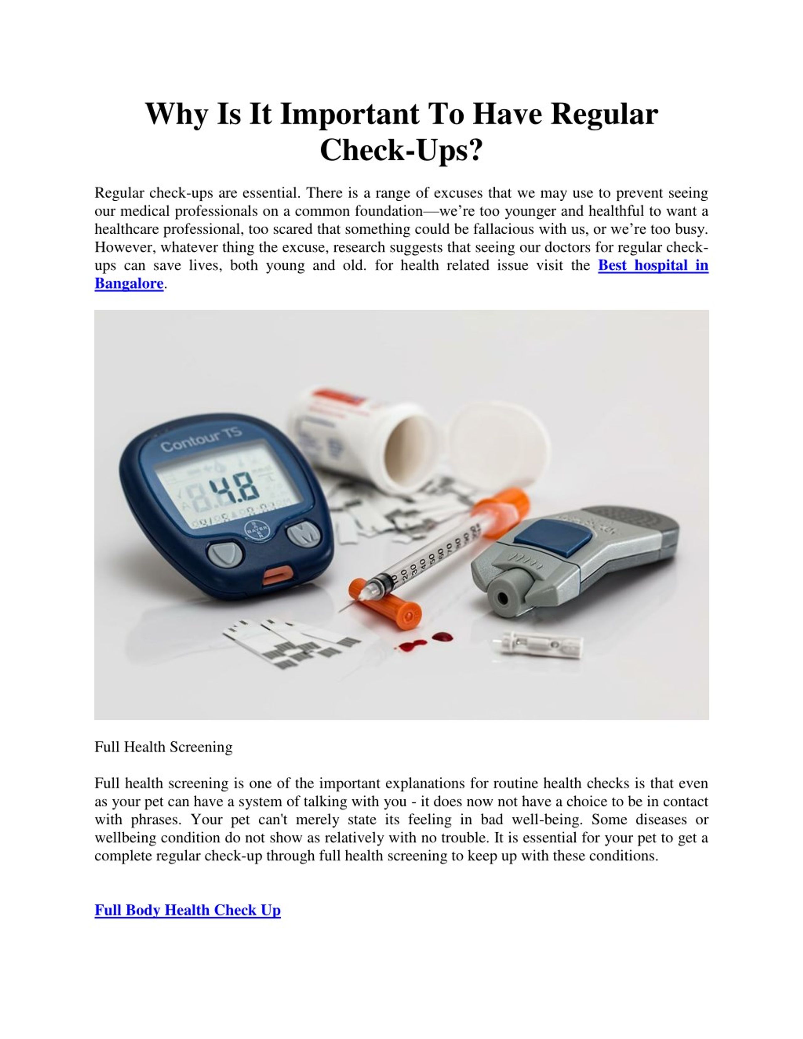 PPT - Why Is It Important To Have Regular Check PowerPoint Presentation ...