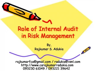 PPT - THE ROLE OF INTERNAL AUDIT IN RISK MANAGEMENT PowerPoint ...