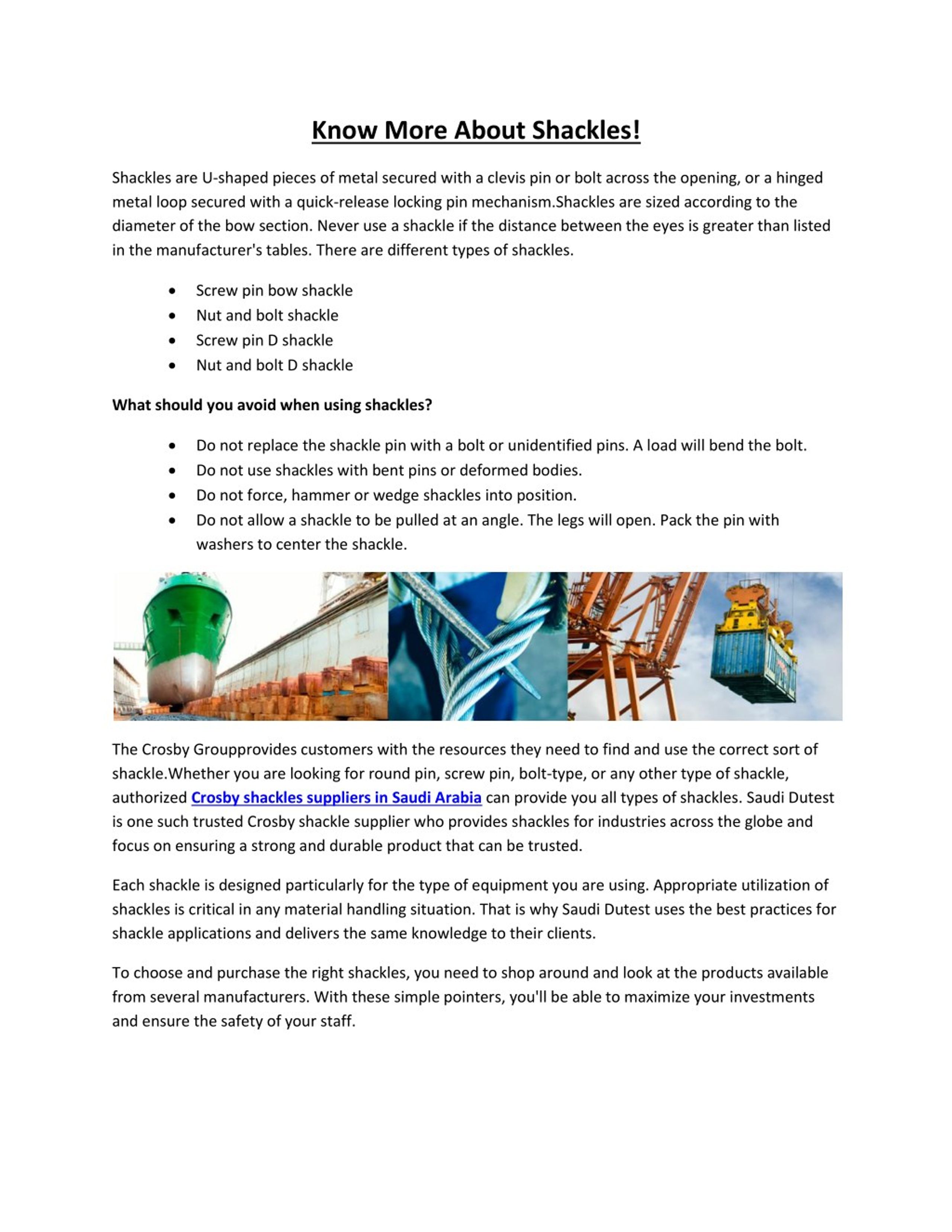 PPT - Know More About Shackles! PowerPoint Presentation, free download ...