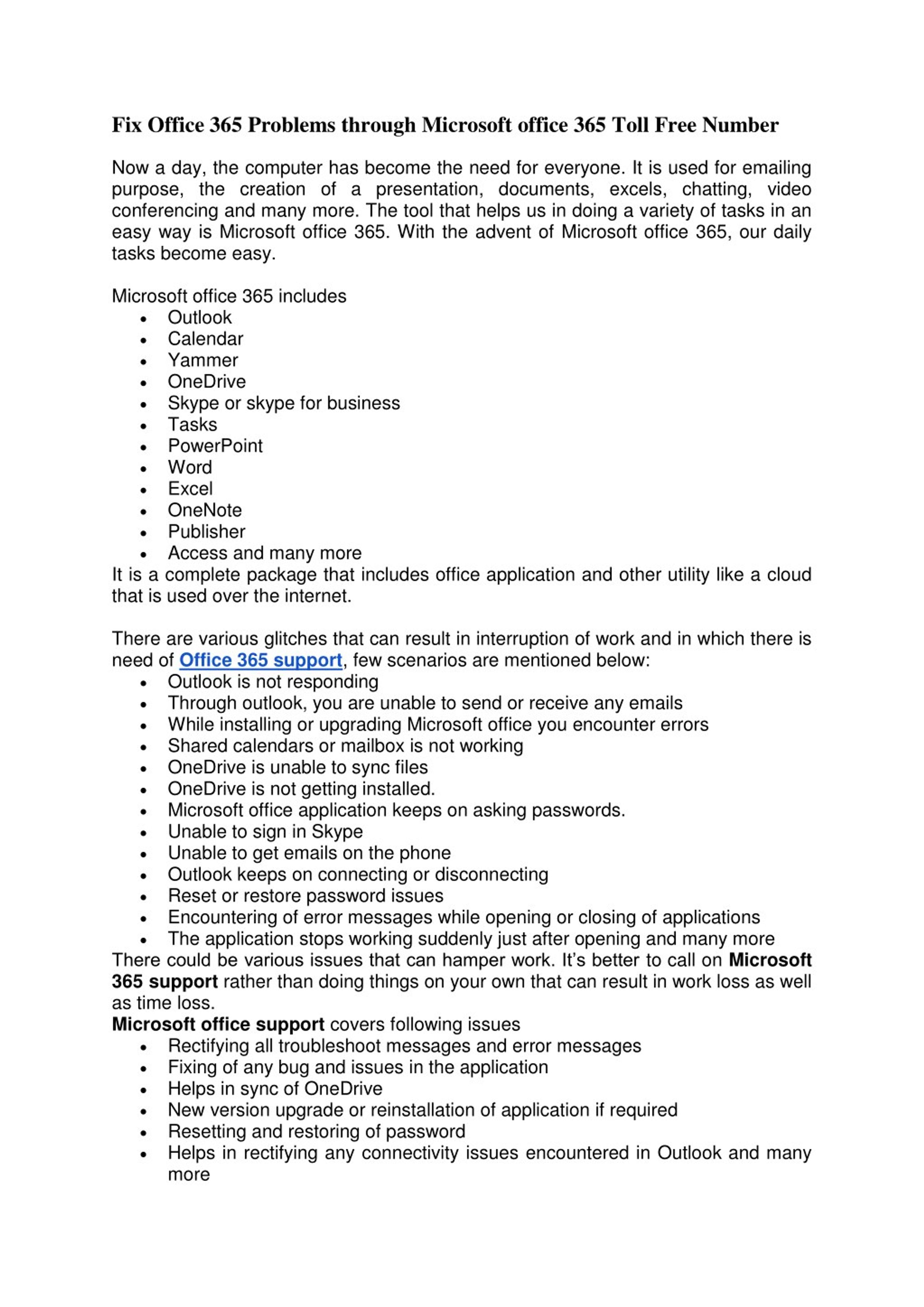 PPT - Fix Office 365 Problems through Microsoft office 365 PowerPoint ...