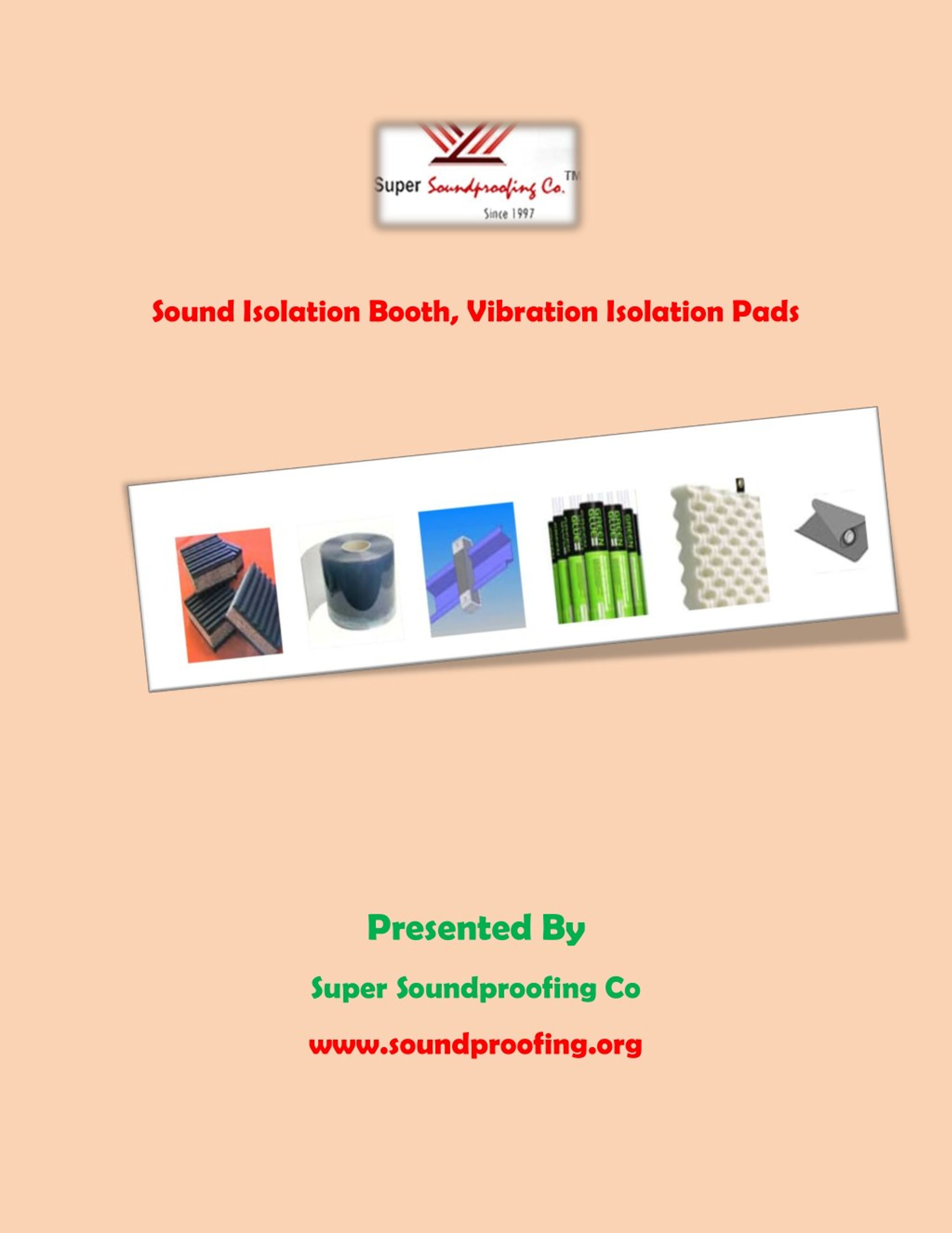 PPT - Sound Isolation Booth, Vibration Isolation Pads- Super ...