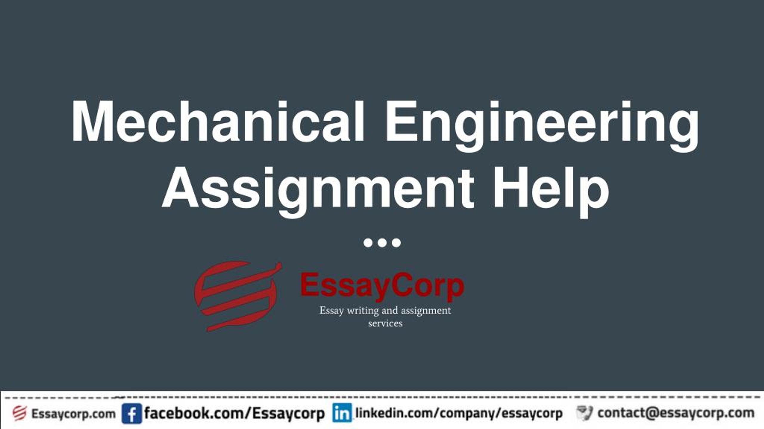 PPT - Mechanical Engineering Assignment Help by Essaycorp PowerPoint ...
