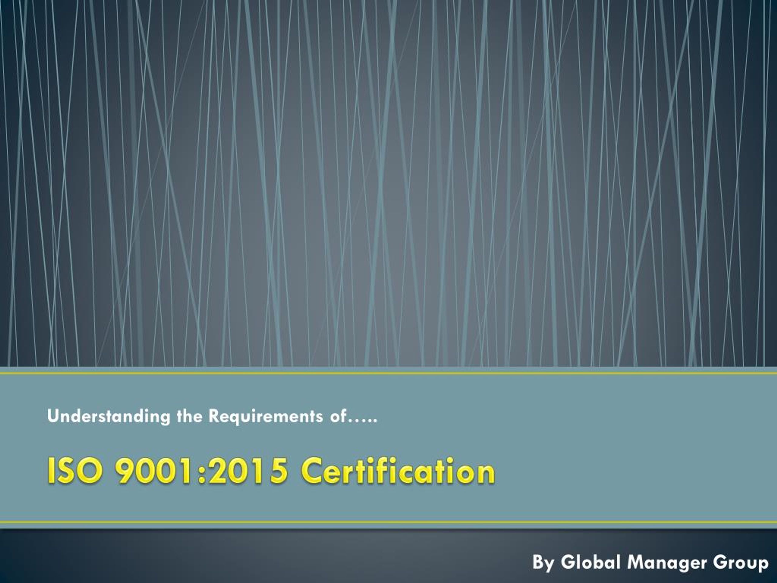 PPT - PPT Presentation on ISO 9001 Requirements PowerPoint Presentation ...