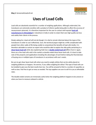 PPT - LOAD CELLS PowerPoint Presentation, free download - ID:1855949