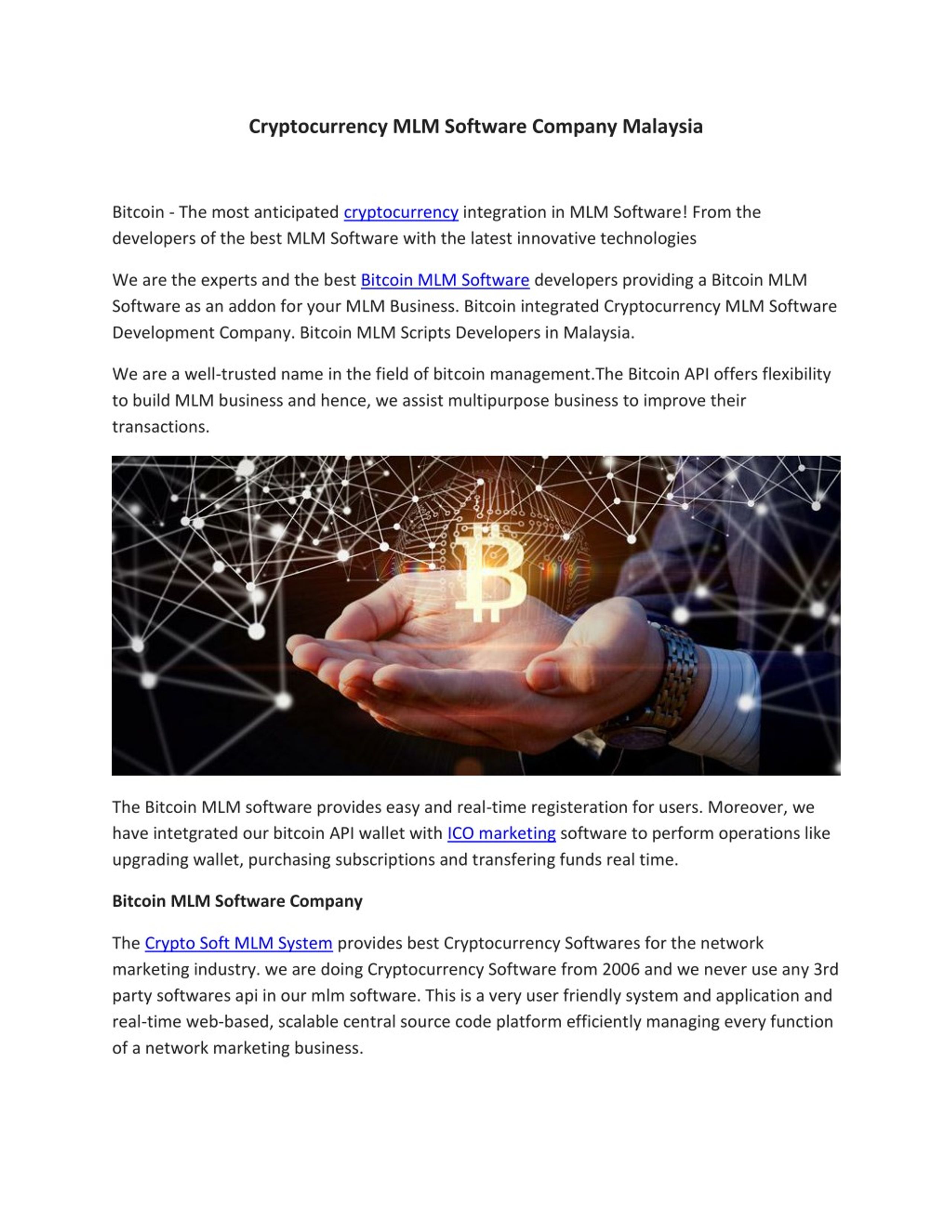 PPT - Cryptocurrency MLM Software Company Malaysia PowerPoint Presentation - ID:8007455