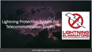 PPT - Lightning Protection System For Telecommunication Towers ...