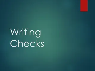 PPT - Presenting Checks for Payment PowerPoint Presentation, free ...