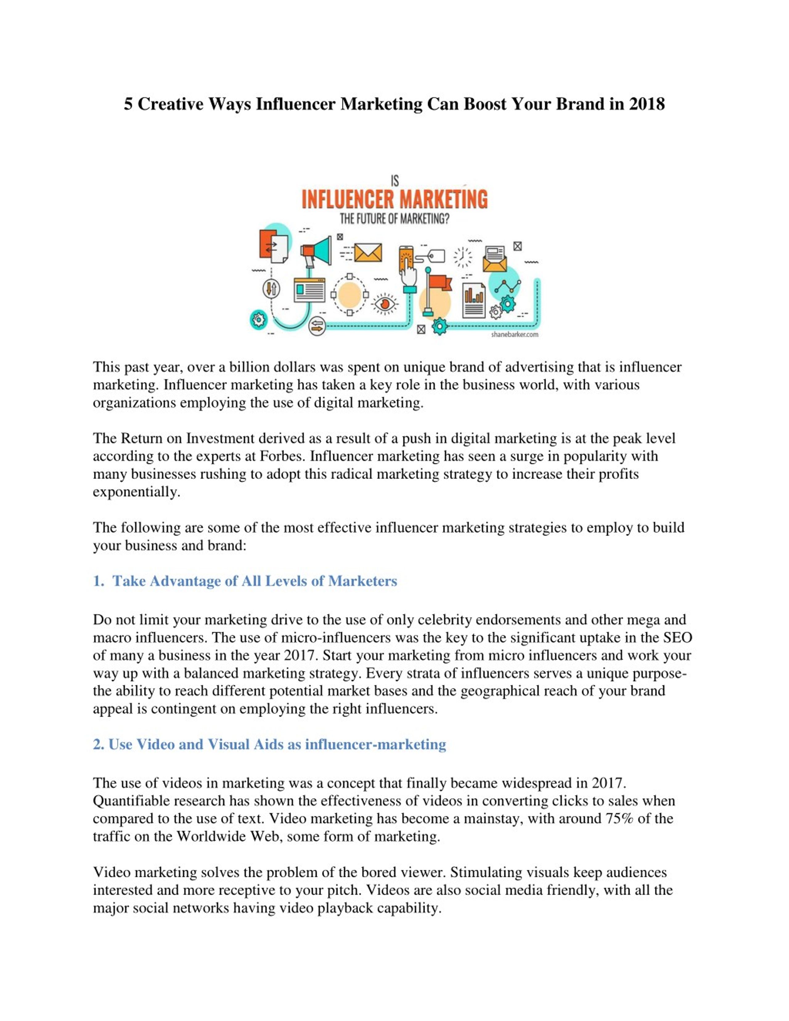 PPT - 5 Creative Ways Influencer Marketing Can Boost Your Brand ...