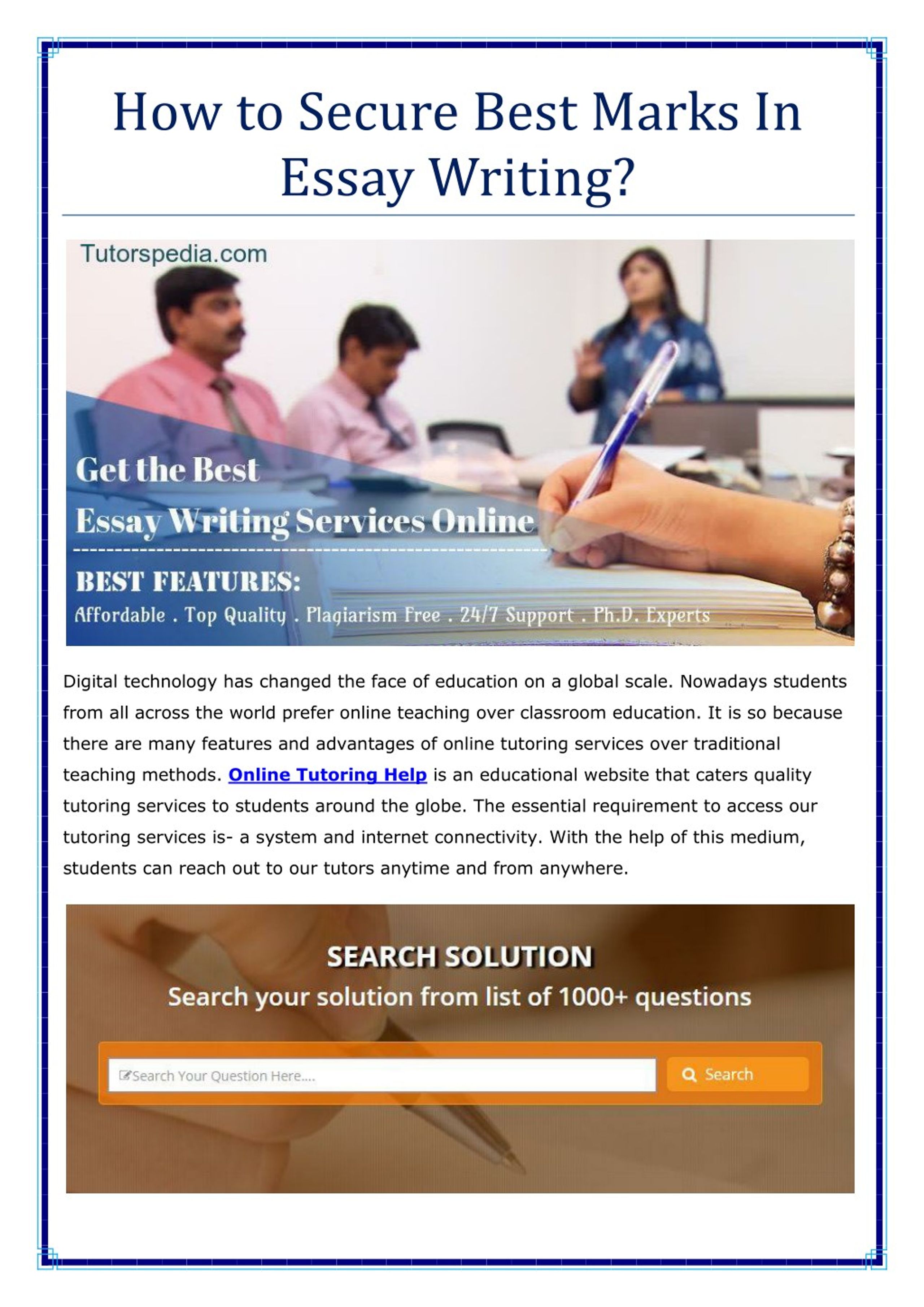 PPT - How to Secure Best Marks In Essay Writing? PowerPoint ...
