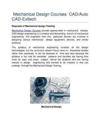 PPT - Mechanical Design Guidelines PowerPoint Presentation, free ...