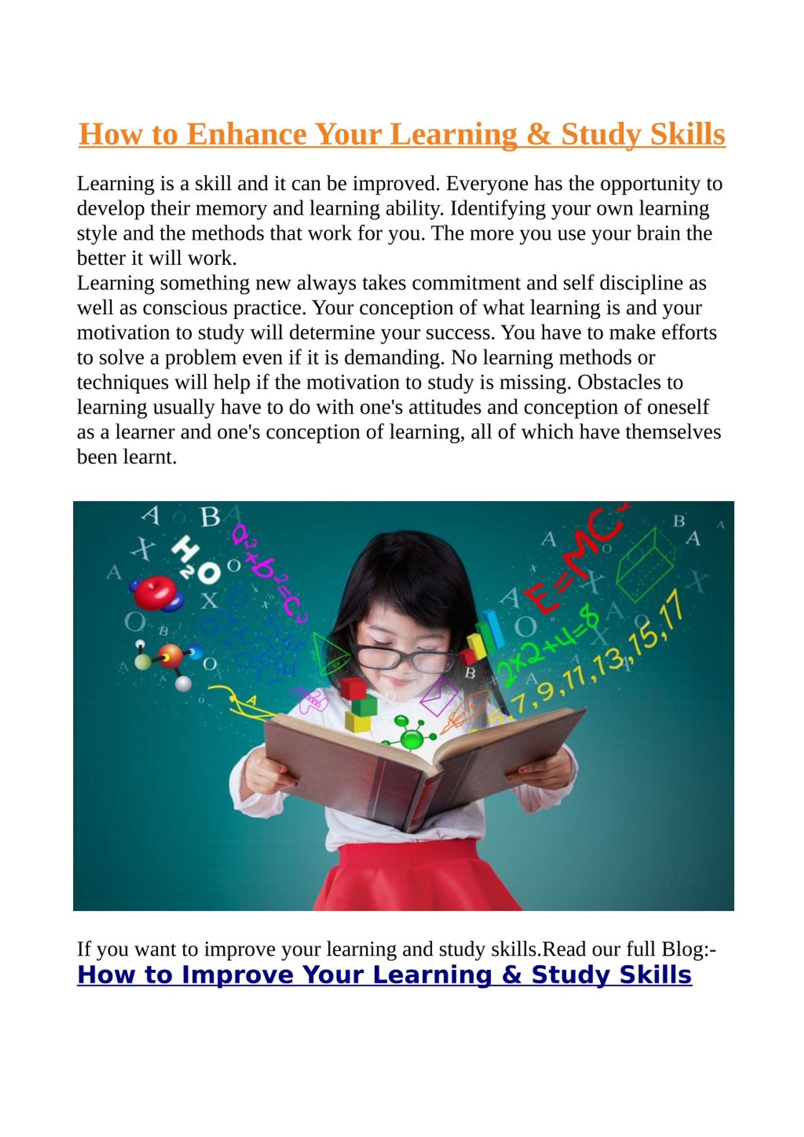 PPT - How to Enhance Your Learning & Study Skills PowerPoint ...