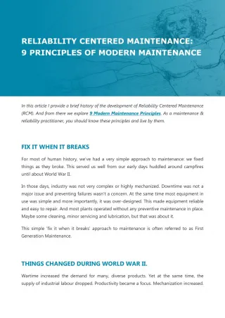 PPT - Fundamentals of Reliability Centered Maintenance RCM PowerPoint ...