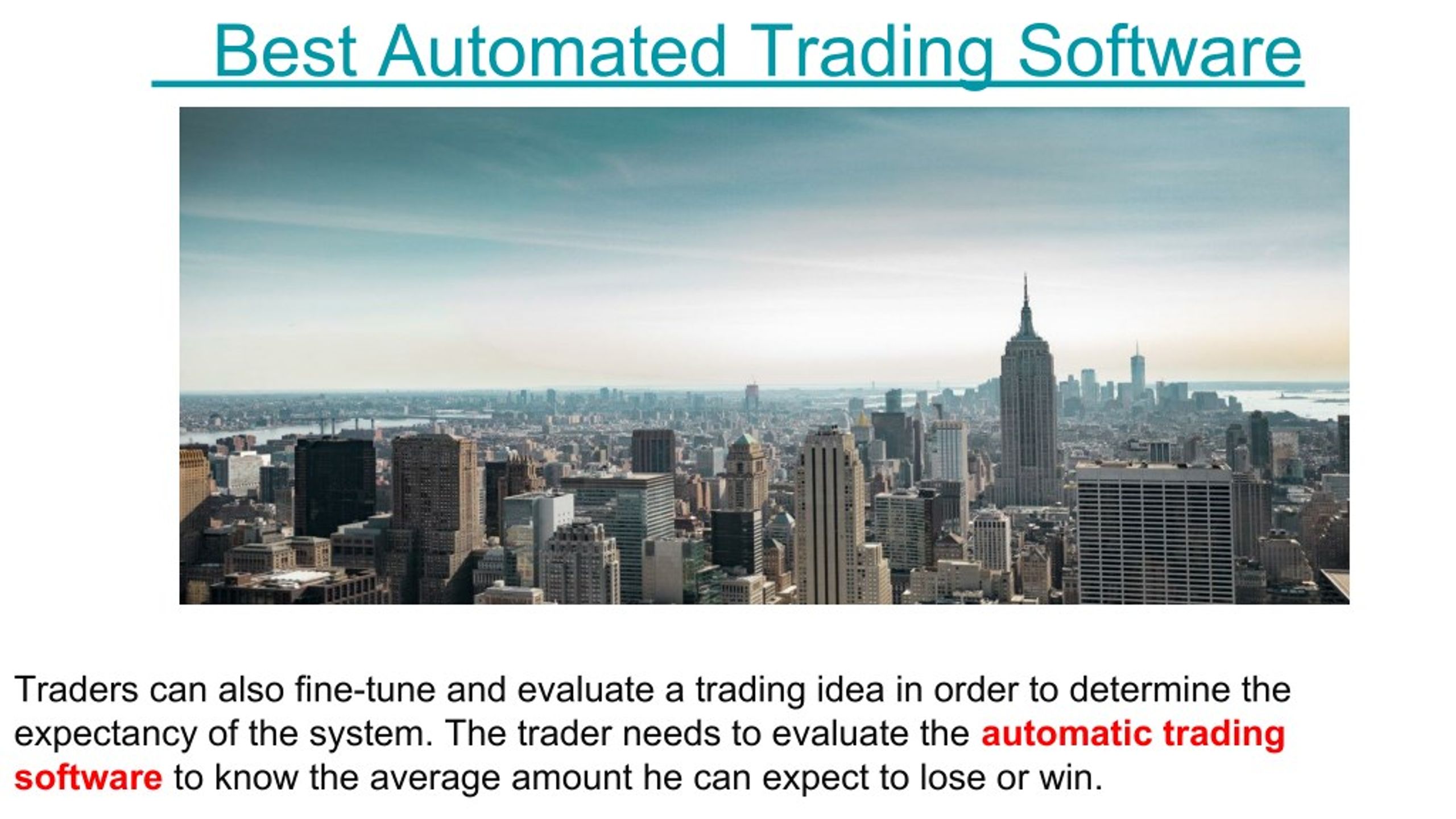 PPT - Best Automated Trading Software PowerPoint Presentation, free ...